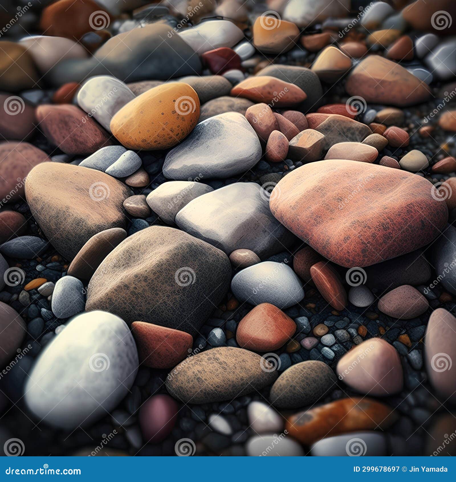 Pebble Stones on the Beach, Abstract Background, 3d Render Stock ...