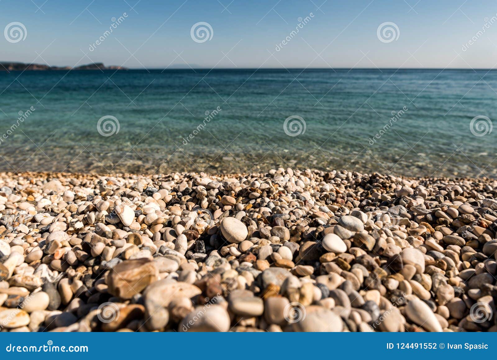 Pebble Stones on a Beach by the Sea Stock Photo - Image of abstract ...