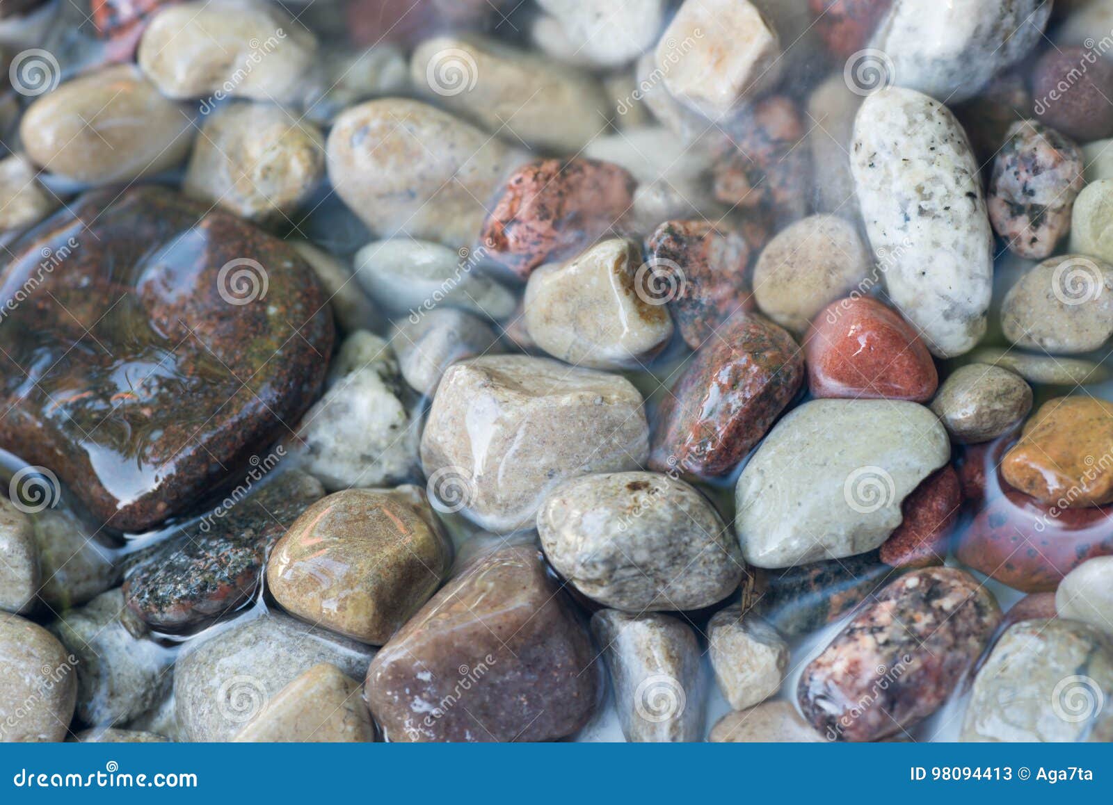 Pebble Stones in Water Background Stock Image - Image of outside, brook ...