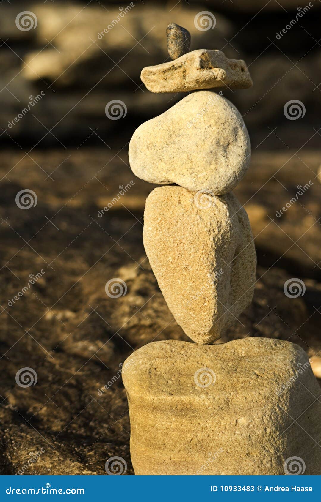 Pebble tower stock image. Image of beach, object, stone - 10933483