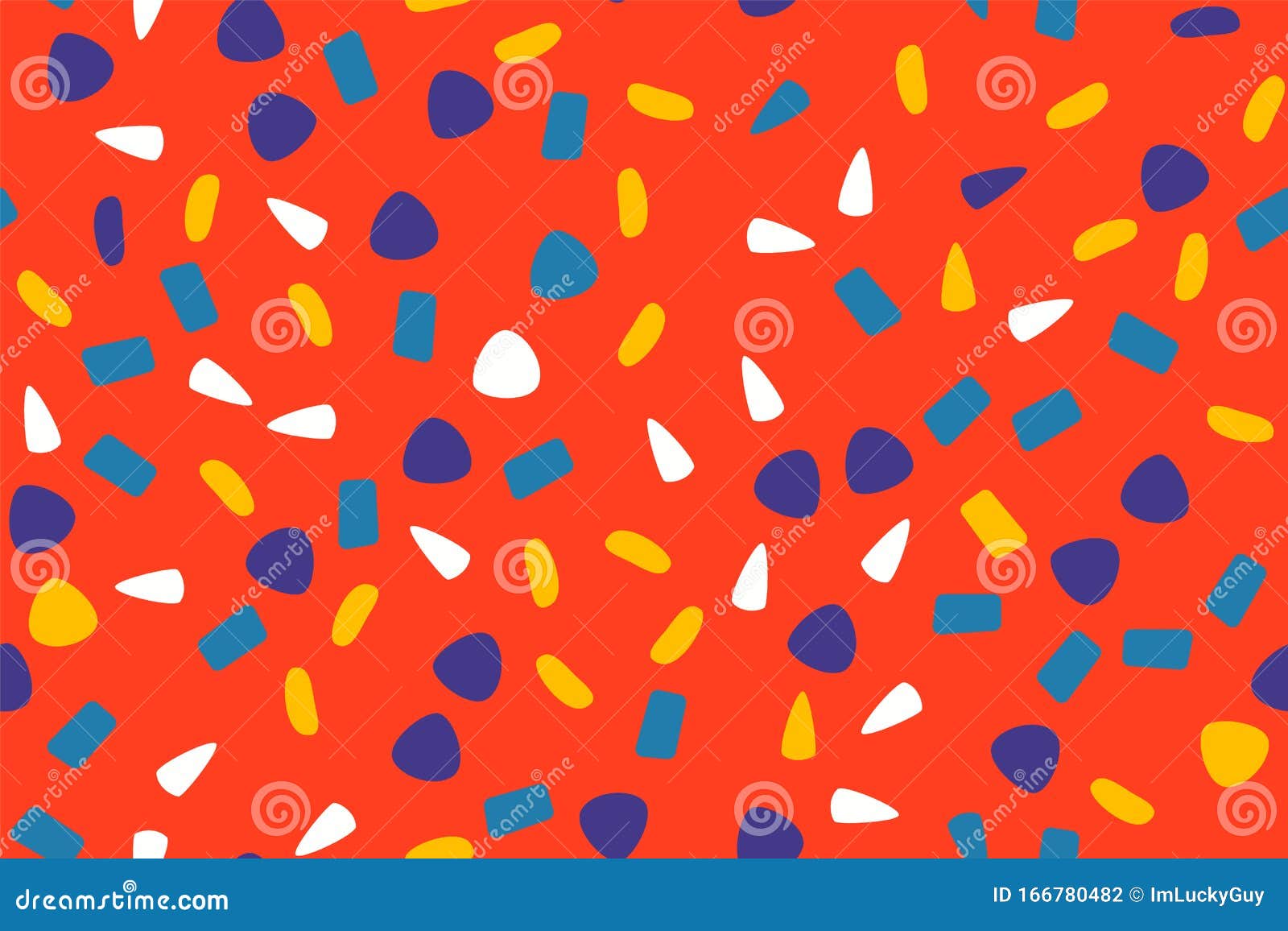 Pebble Vector Pattern. Colorful Texture for Textile Stock Illustration ...