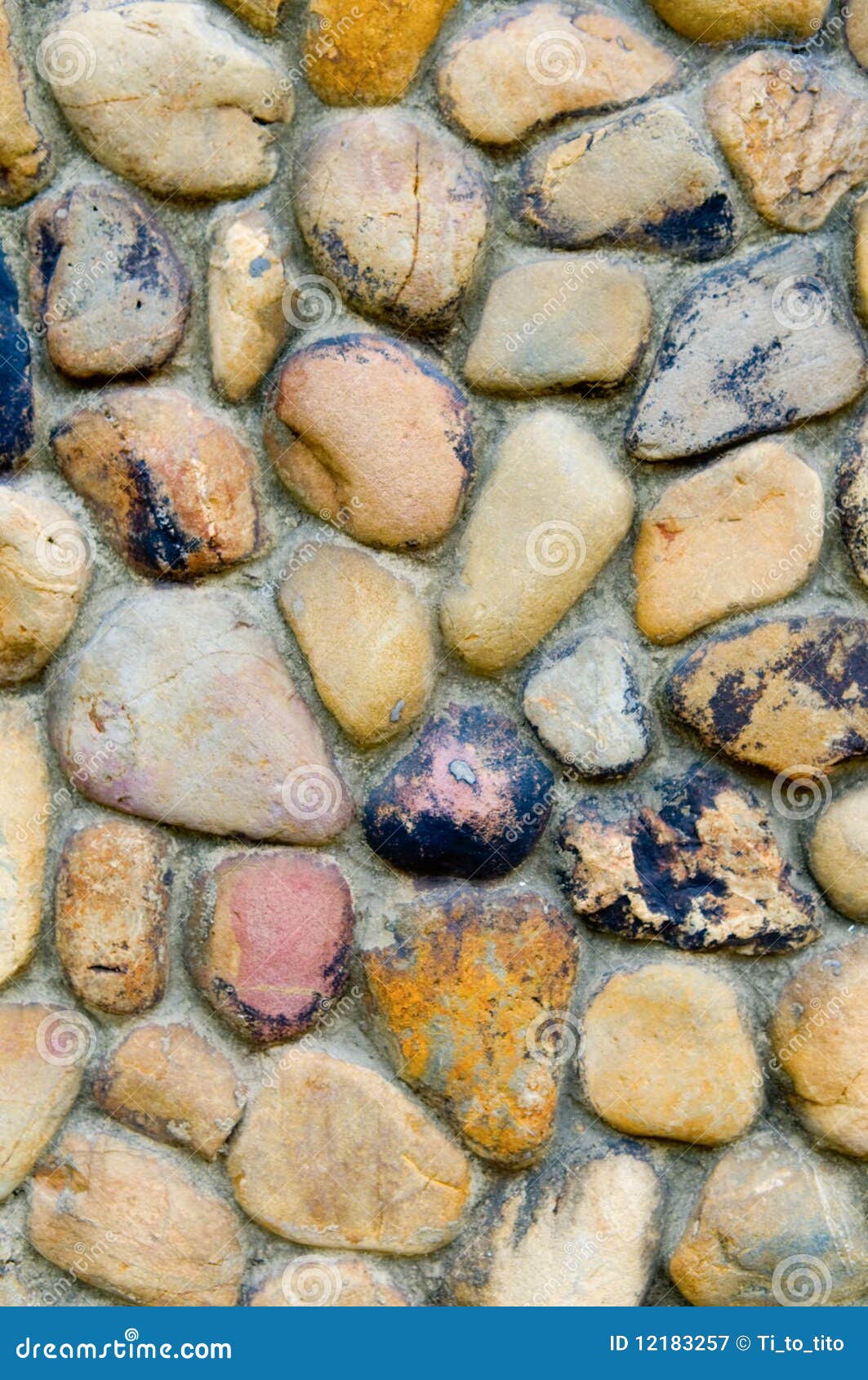 Pebble wall stock image. Image of backdrop, pavement - 12183257