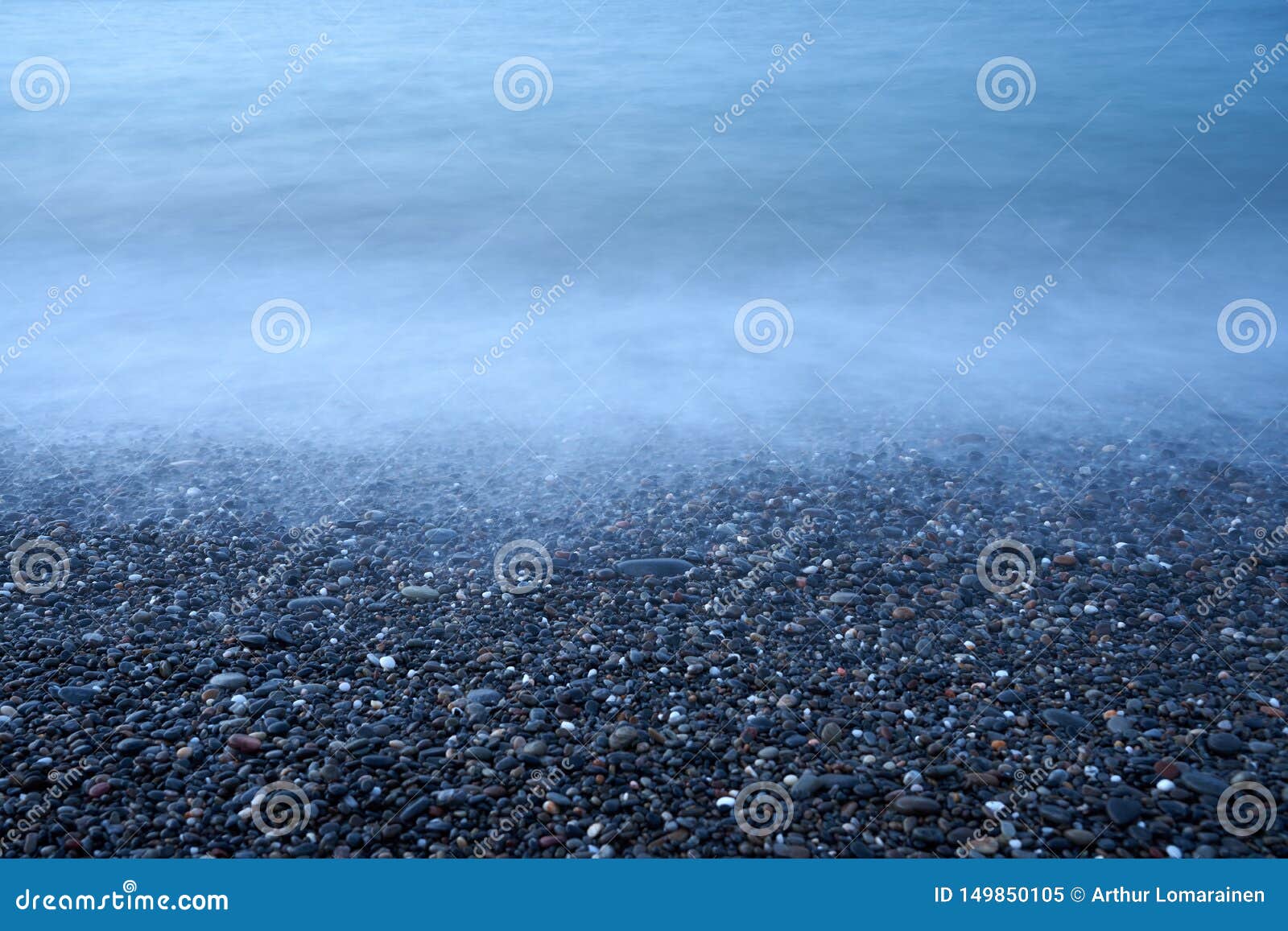 Pebble in Water on the Beach. Natural Background Stock Image - Image of ...