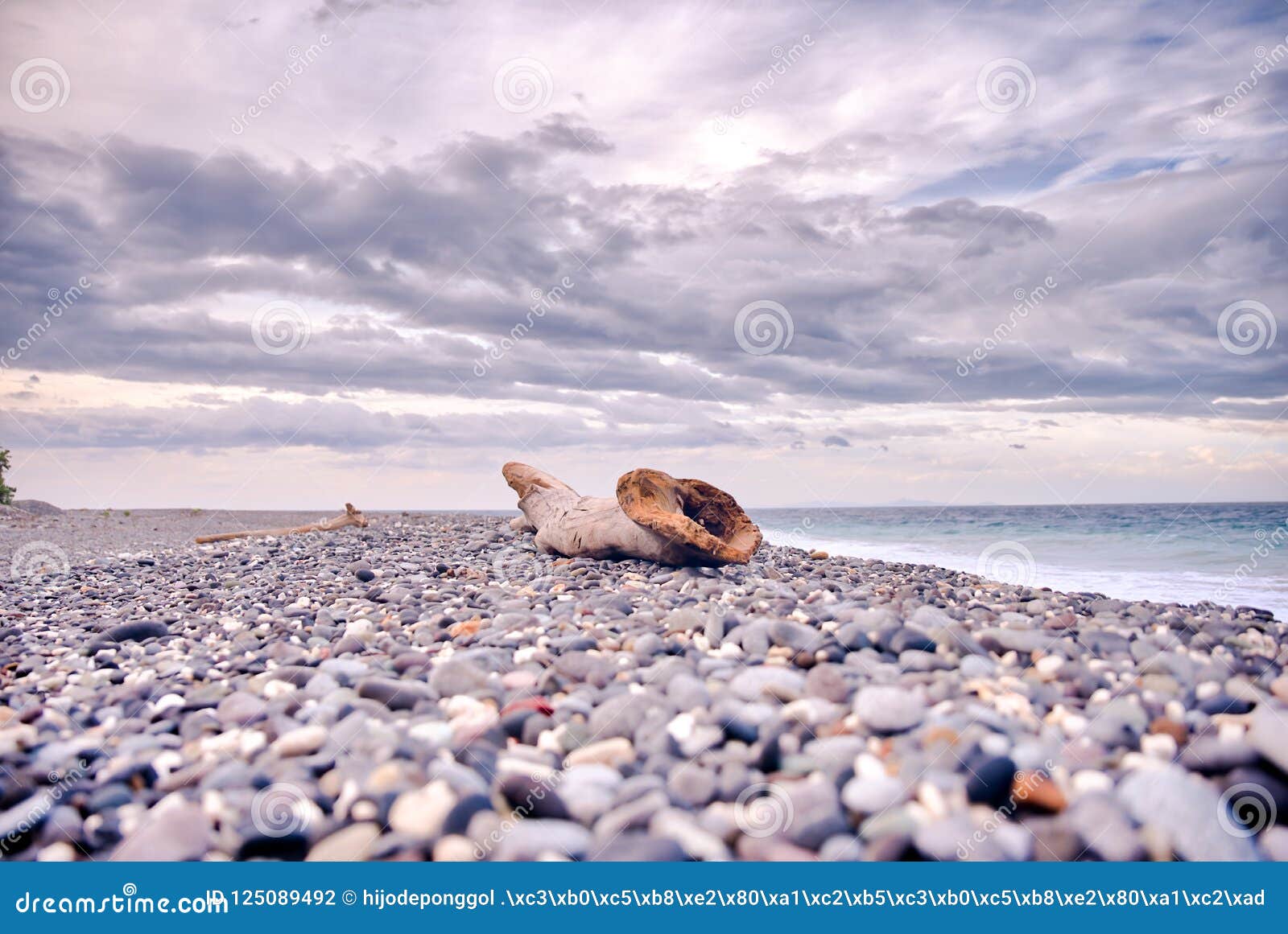 Pebbled Beach of Punta Malabrigo, Lobo, Batangas Stock Photo - Image of ...