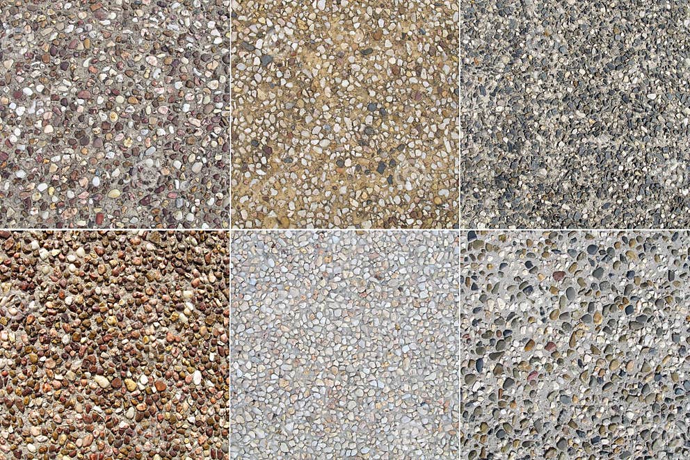 Pebbled Concrete 2 stock image. Image of horizontal, outside - 46498305