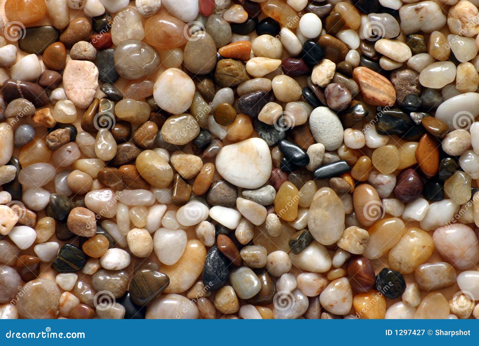 Pebbles stock image. Image of clean, shiny, smooth, stone - 1297427