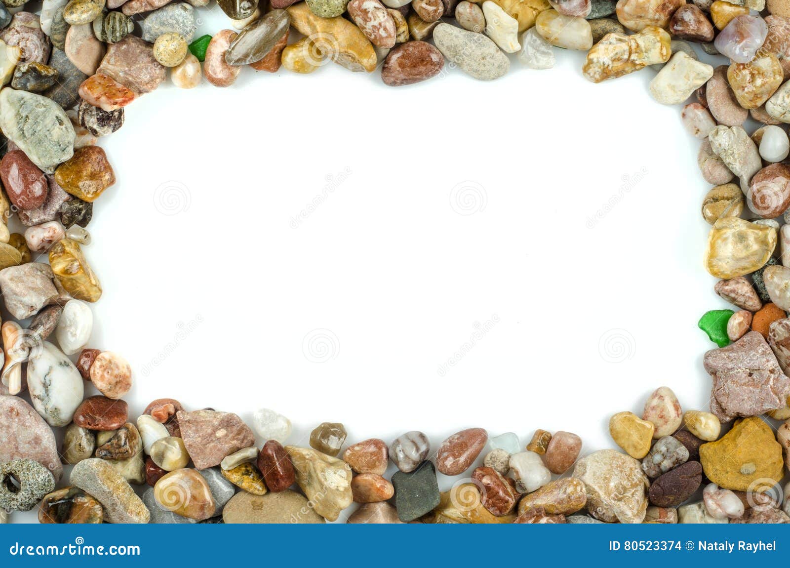 Pebbles as frame stock photo. Image of border, background - 80523374