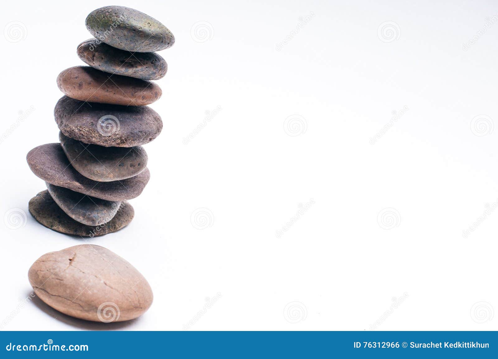 Pebbles Balance, Arrangement on the White Background Stock Photo ...