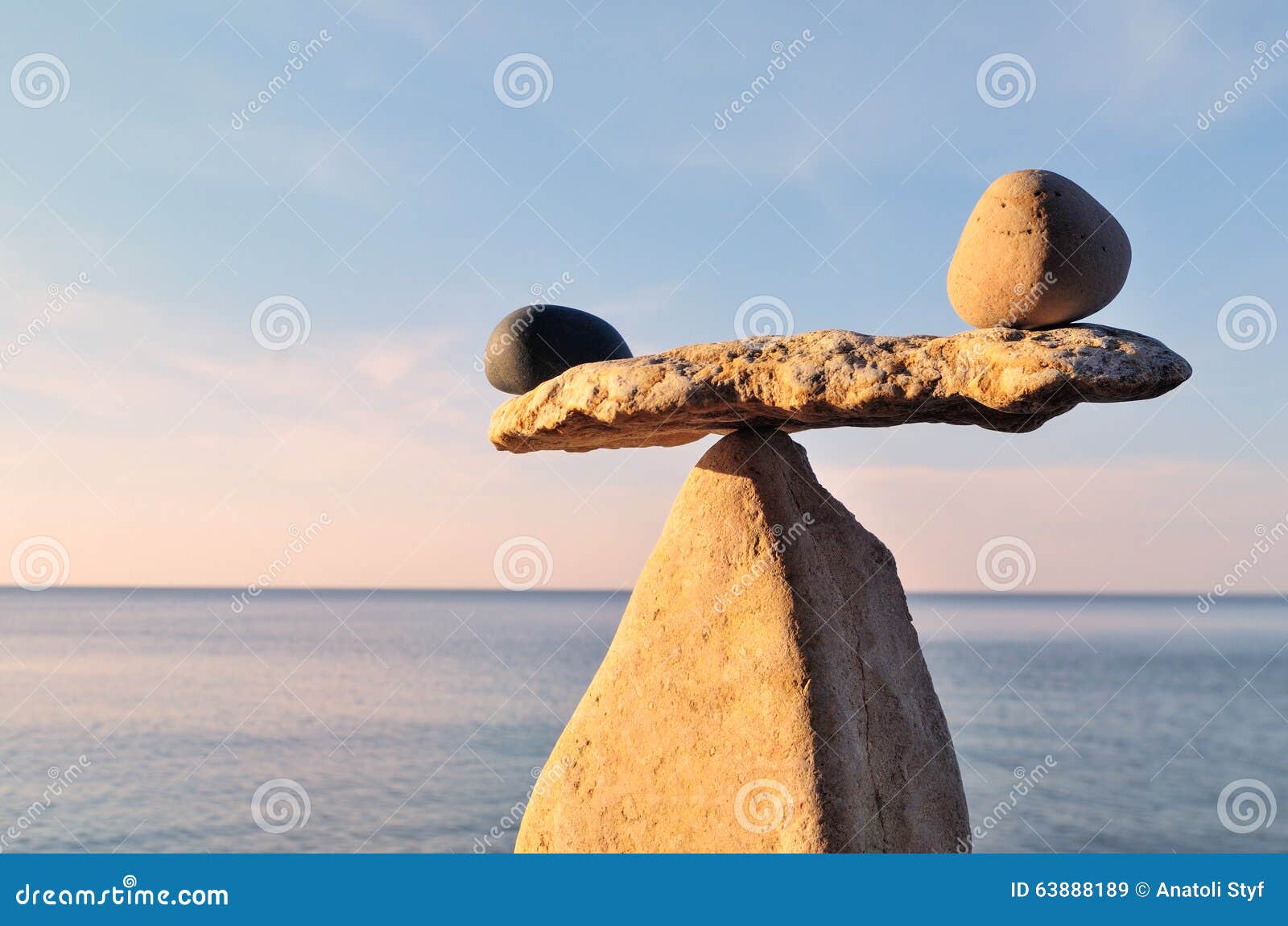 Pebbles in balance stock image. Image of balance, collate - 63888189