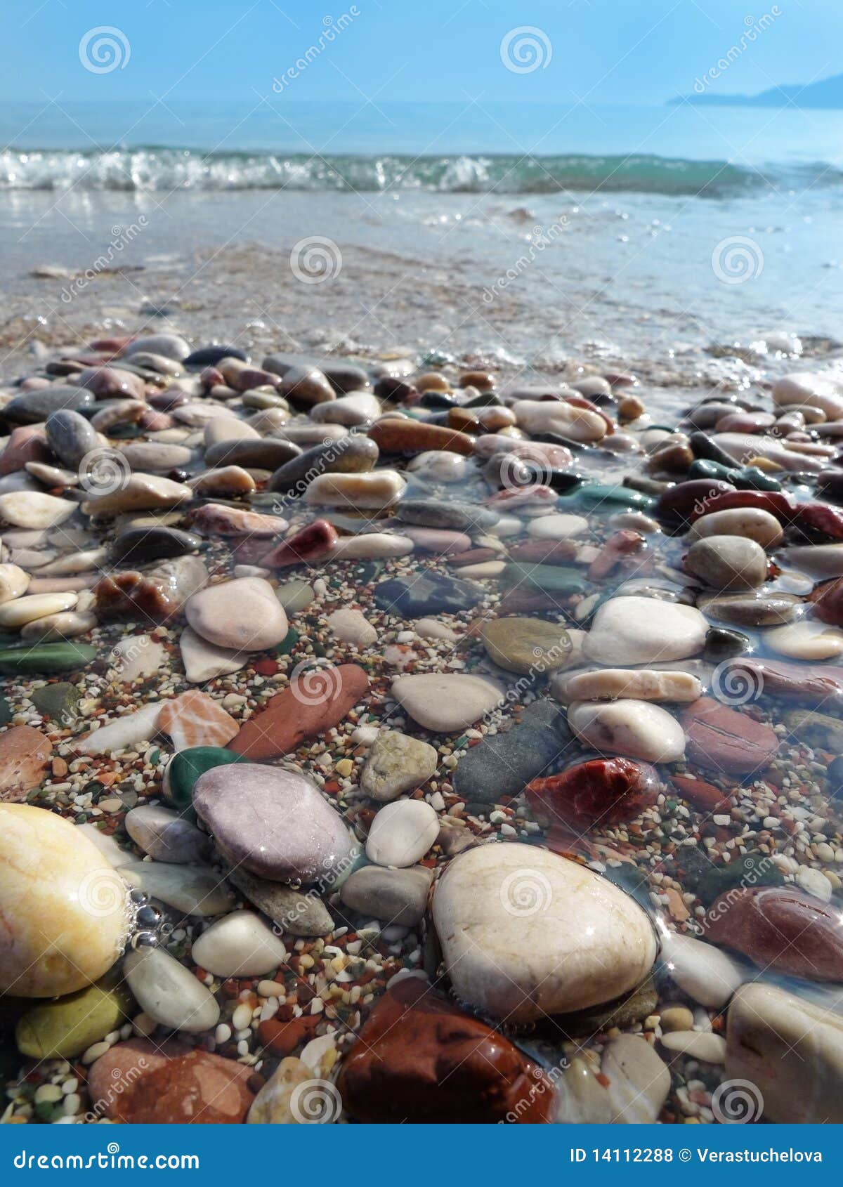 Pebbles on the beach stock photo. Image of outdoor, abrasion - 14112288
