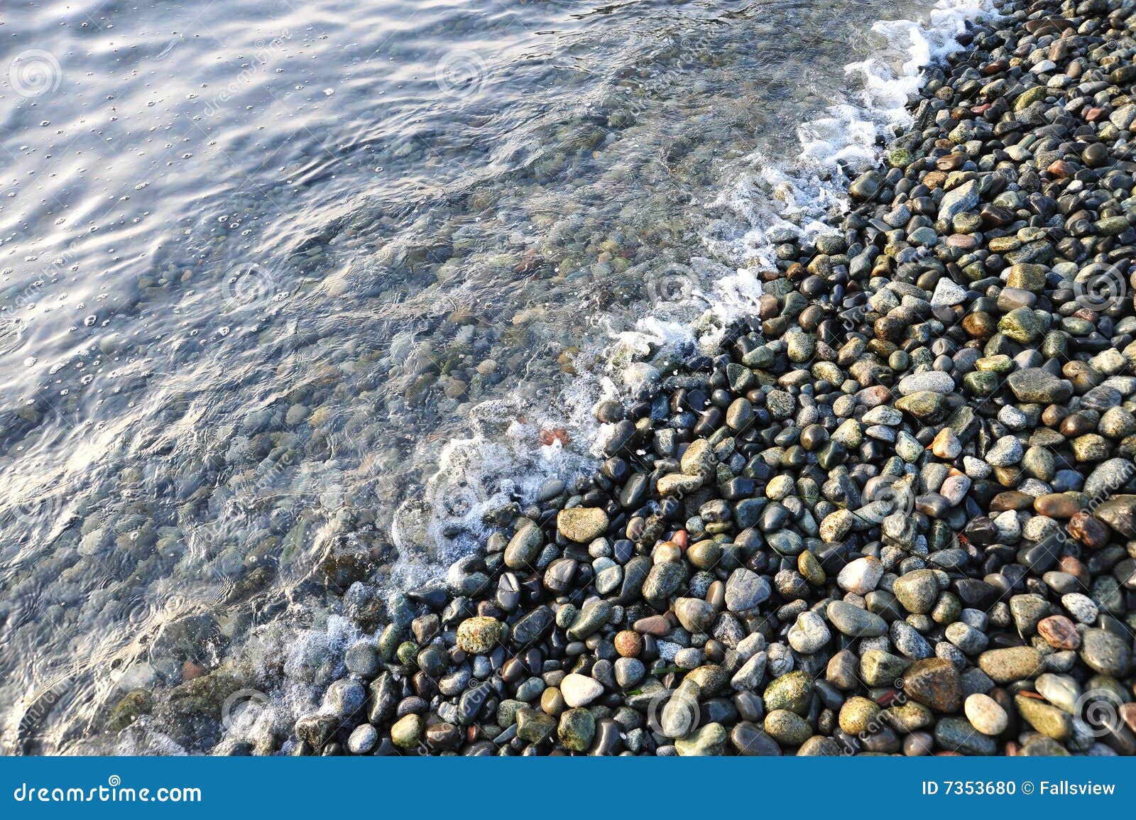 Pebbles on beach stock photo. Image of stone, boulder - 7353680