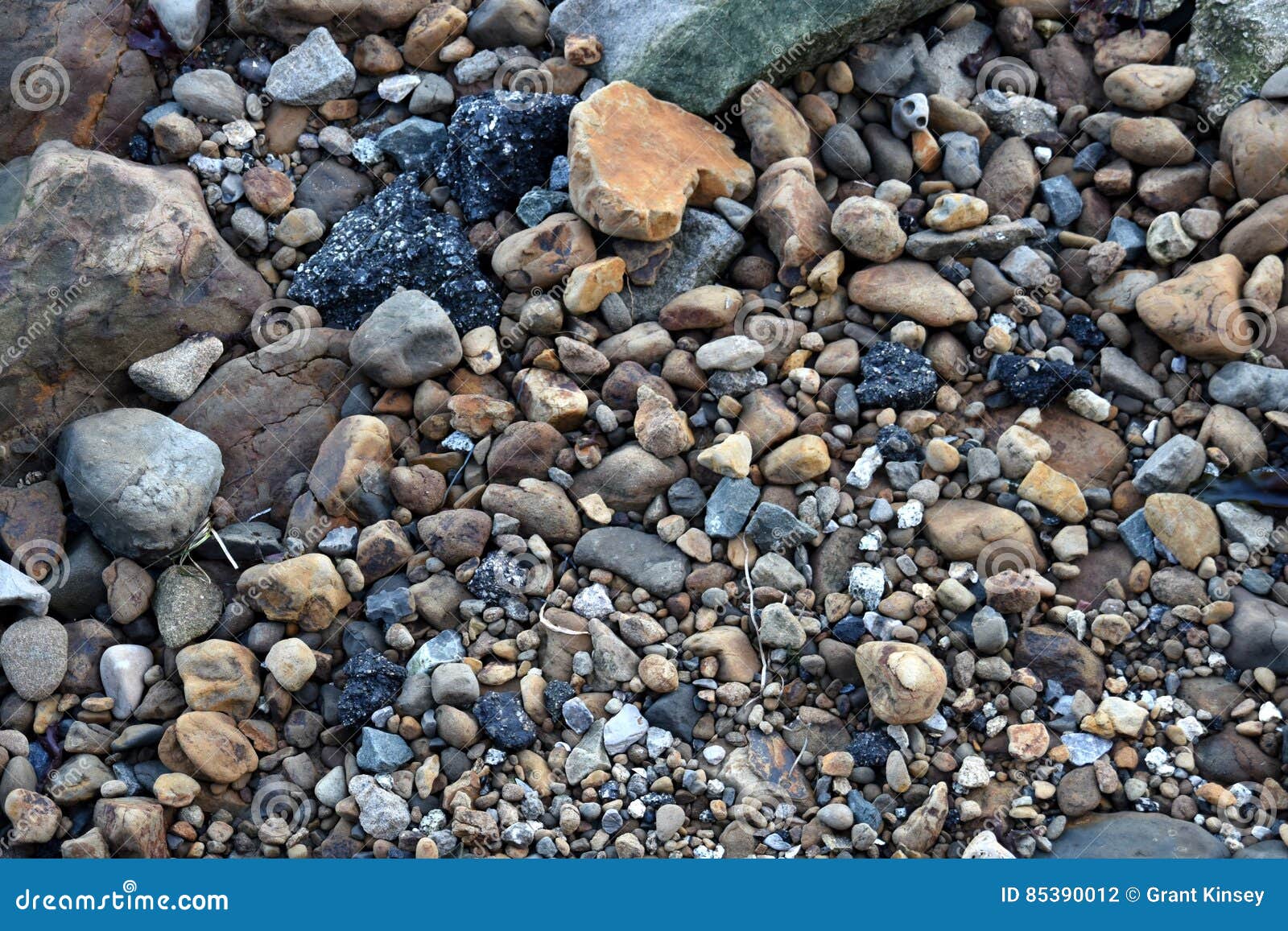 Pebbles by the Beach Looking Down Stock Photo - Image of pebbles ...