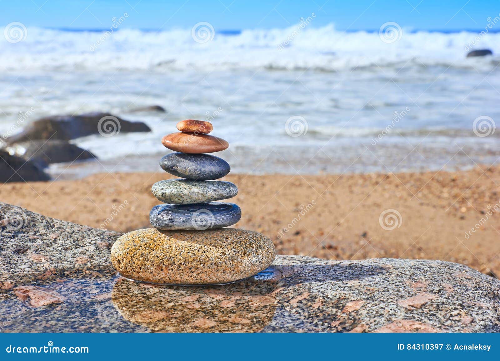 Pebbles on Beach, Symbols of Peace Stock Image - Image of peace ...
