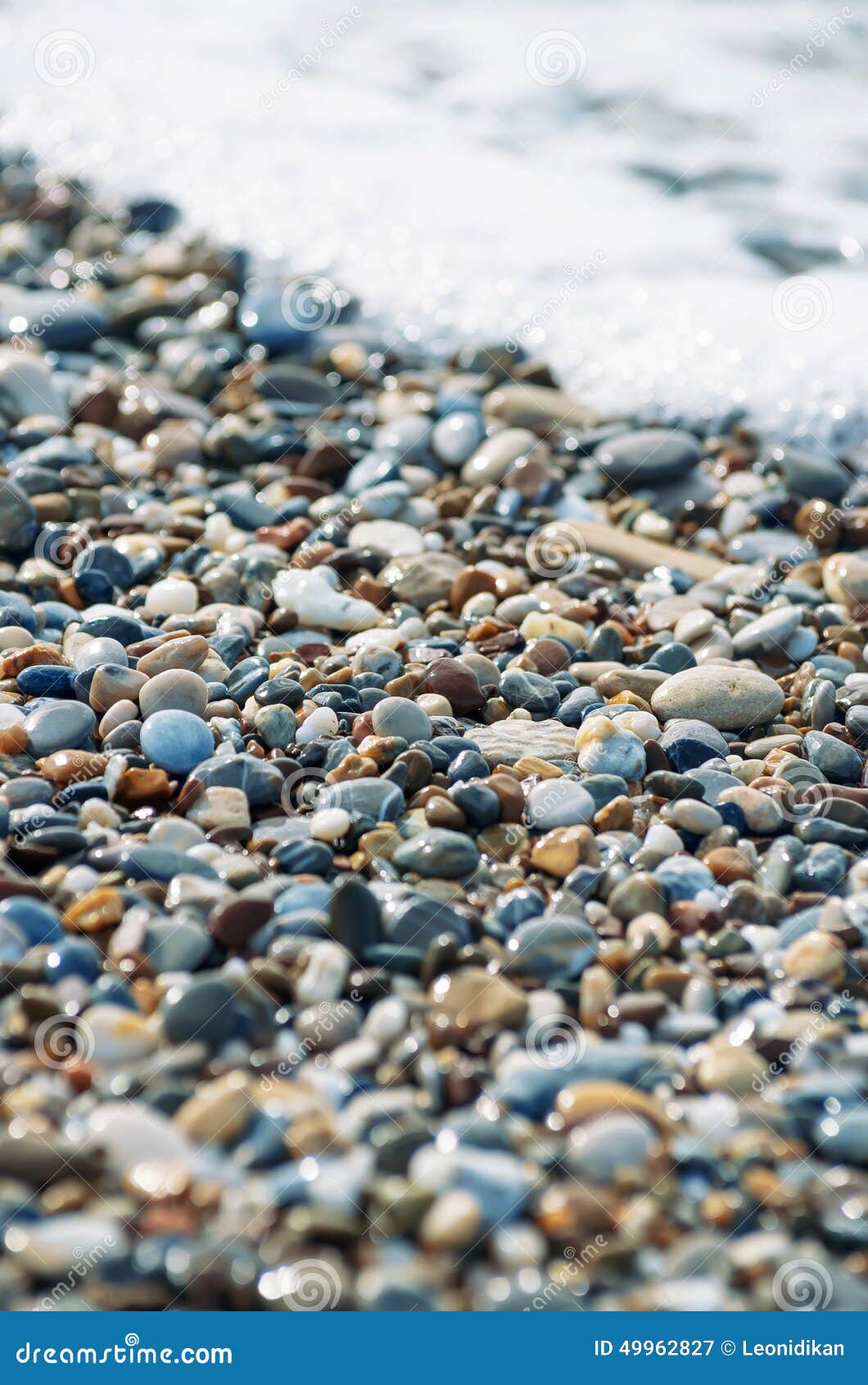 Pebbles on the beach stock image. Image of ocean, boulder - 49962827