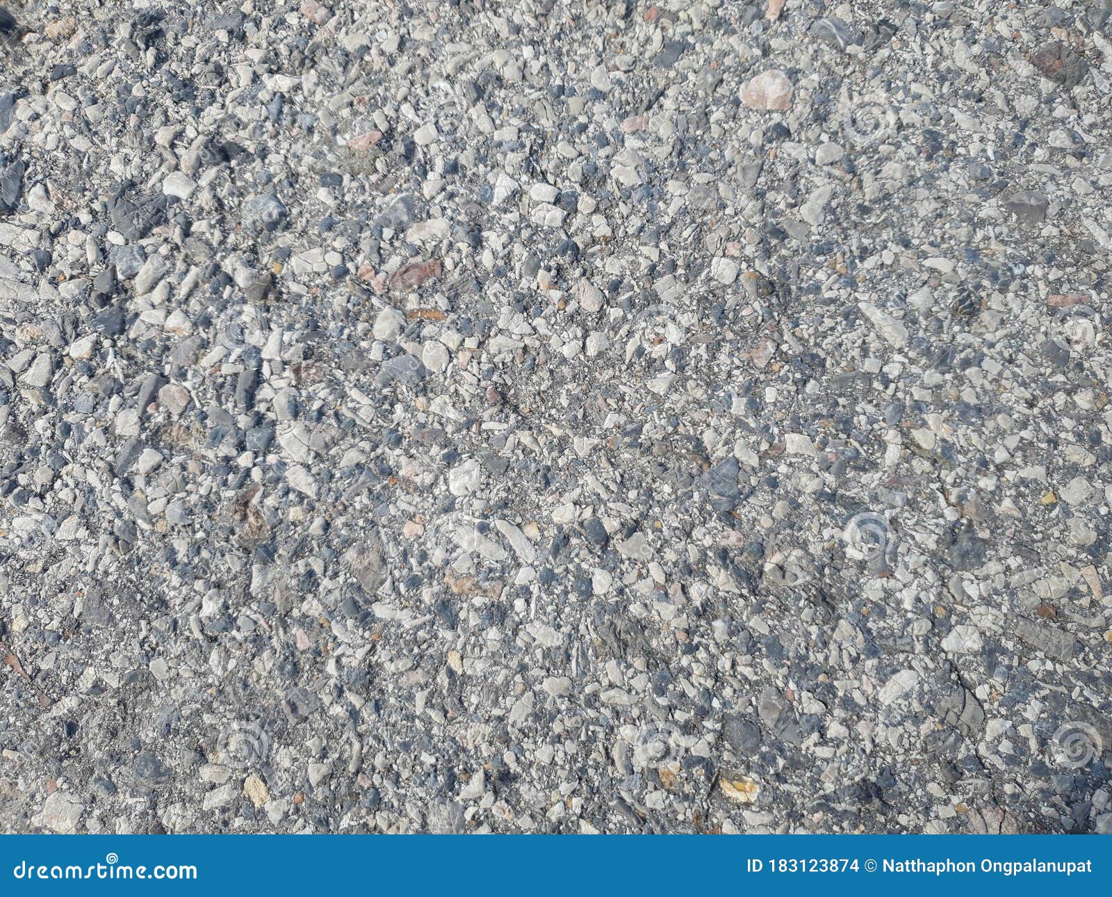 Pebbles Concrete Rock Stone Floor Background Texture Royalty-Free Stock ...