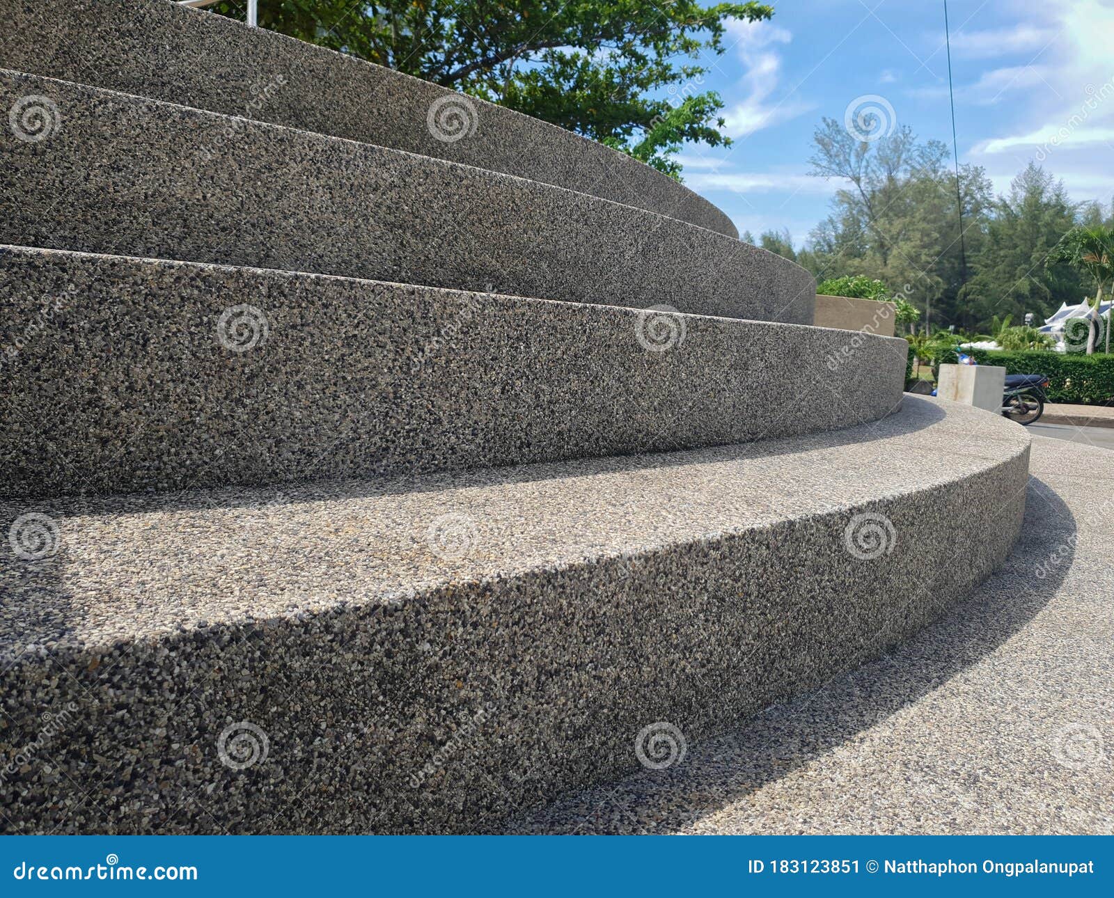 Pebbles Concrete Sand Floor Steps Background Texture Stock Image ...