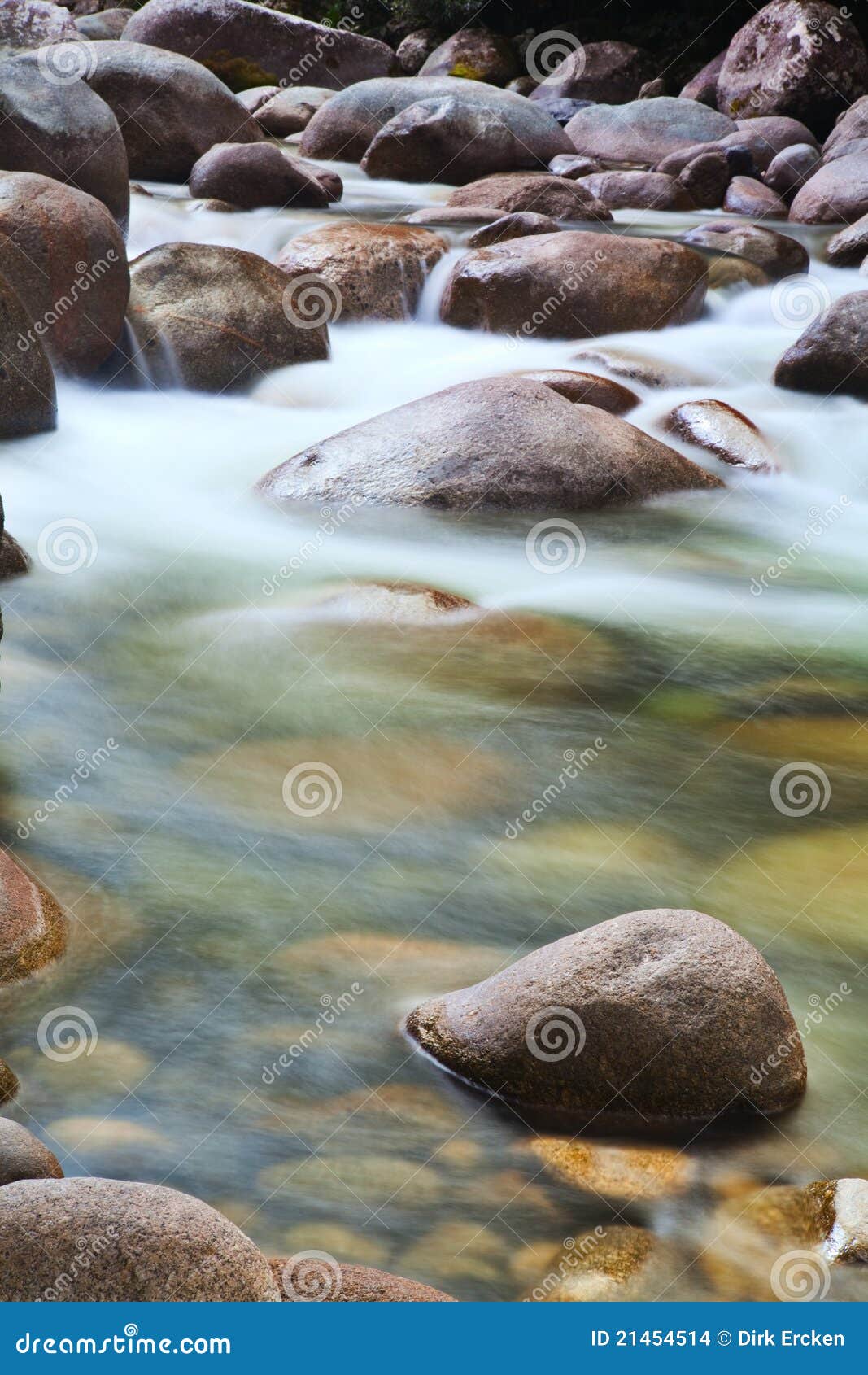 Pebbles in Creek Flowing Water Stock Photo - Image of detail, river ...