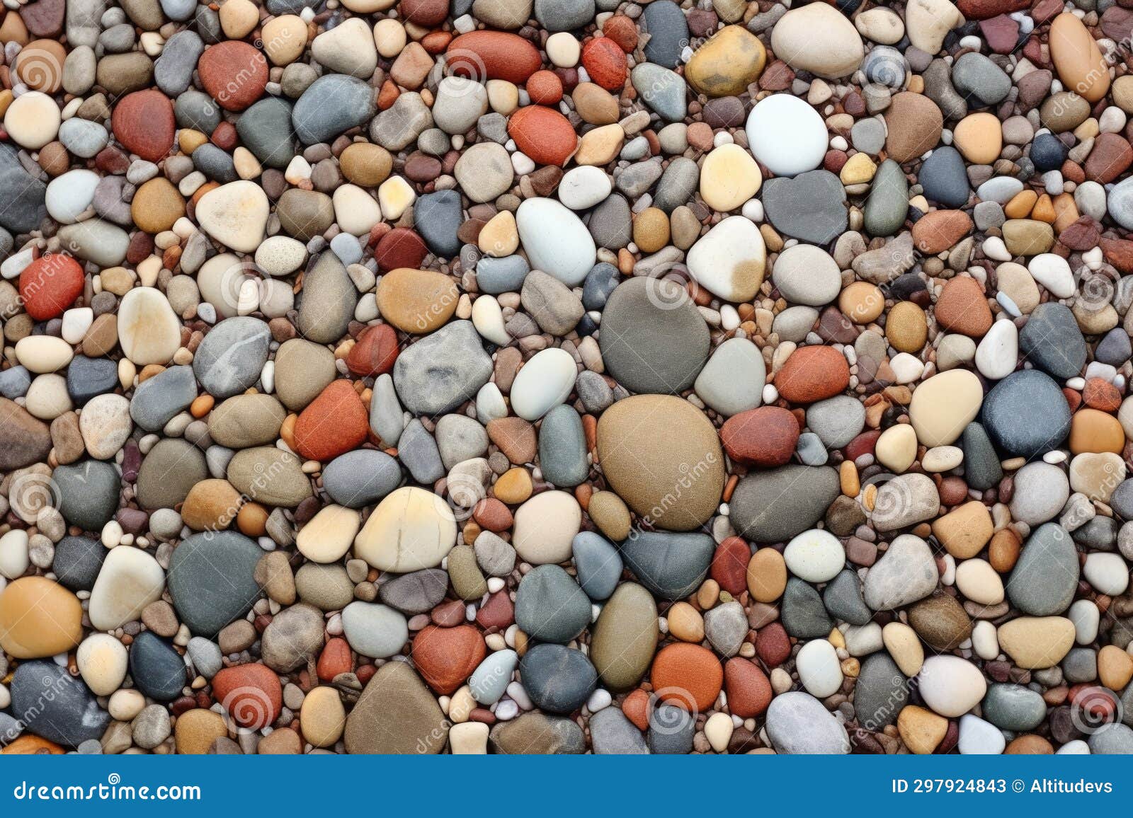 Pebbles Embedded in a Brick-pathway Stock Image - Image of detail ...