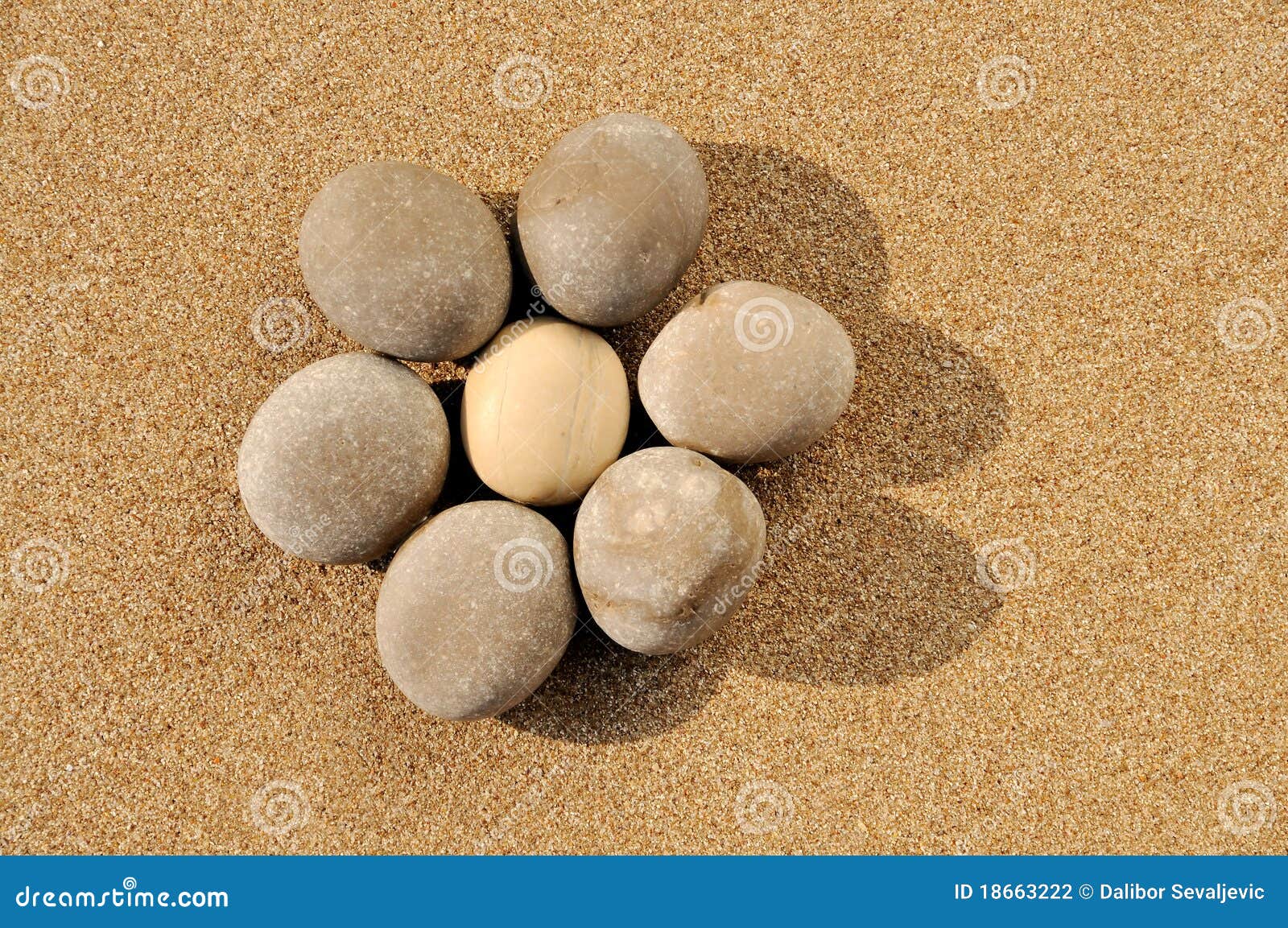 Pebbles in flower shape stock photo. Image of earth, beautiful - 18663222