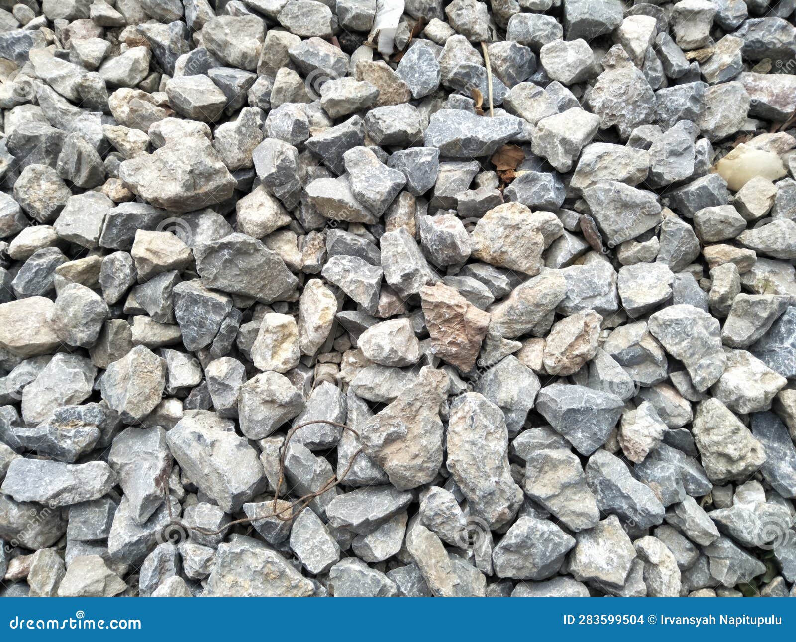 Pebbles that Function To Withstand Flooding in the Yard of the House ...