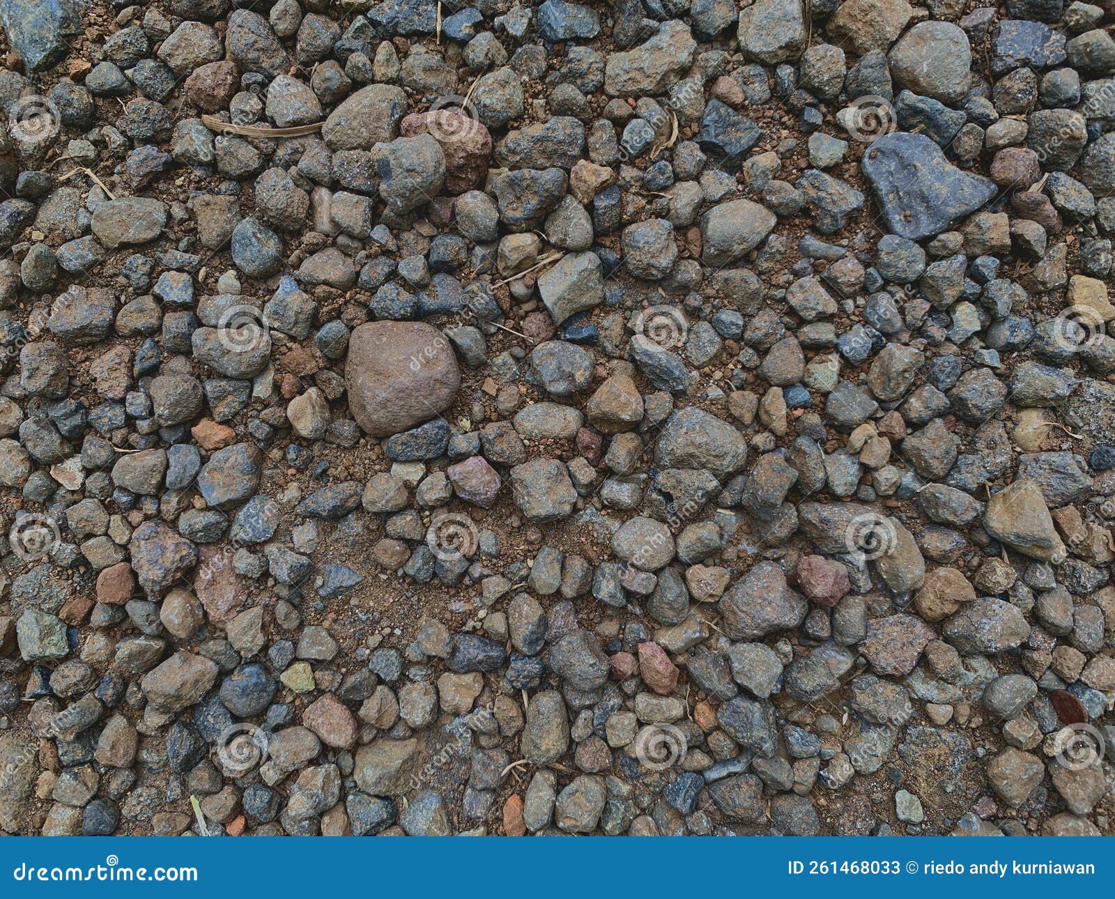 Pebbles on the ground stock image. Image of rock, size - 261468033
