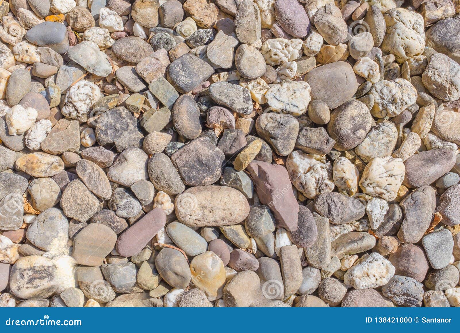 Pebbles on the ground stock photo. Image of design, material - 138421000