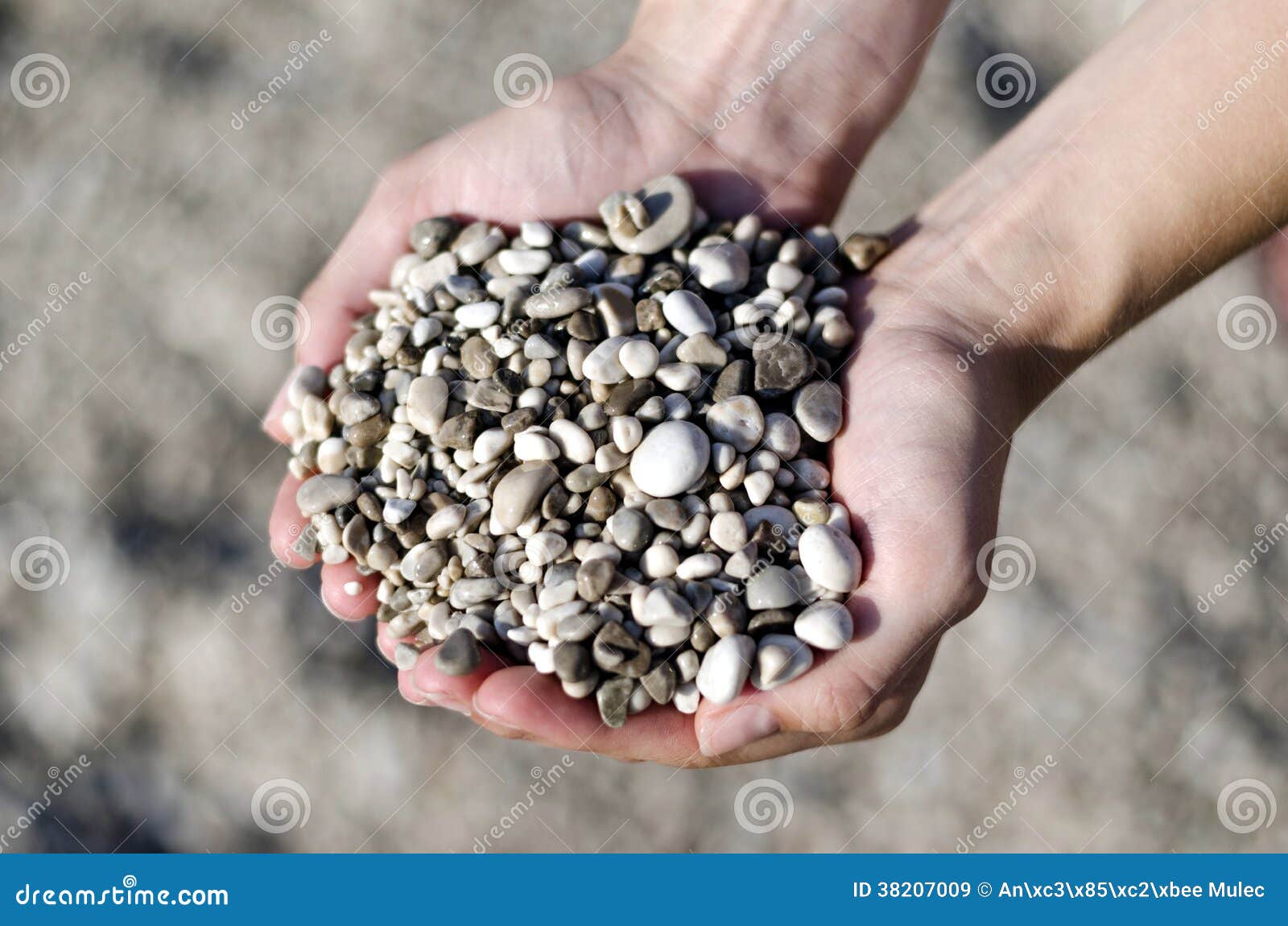 Pebbles in hands stock image. Image of concept, hold - 38207009