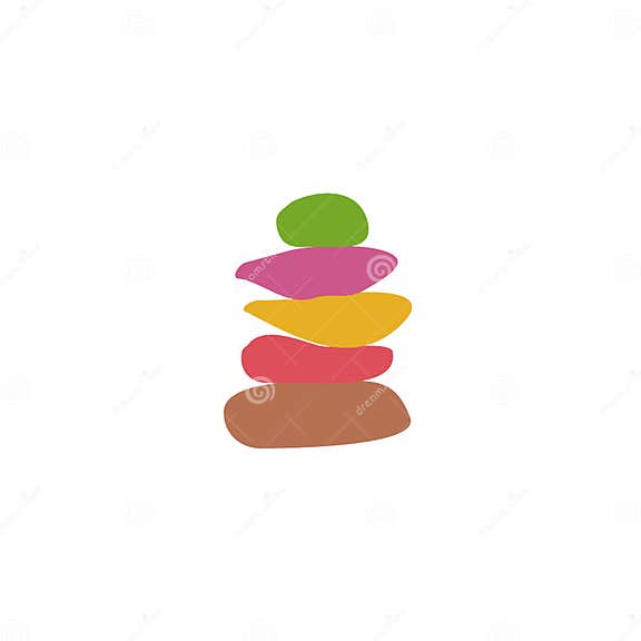 Pebbles Icon Logo Design Vector Template Stock Vector - Illustration of ...