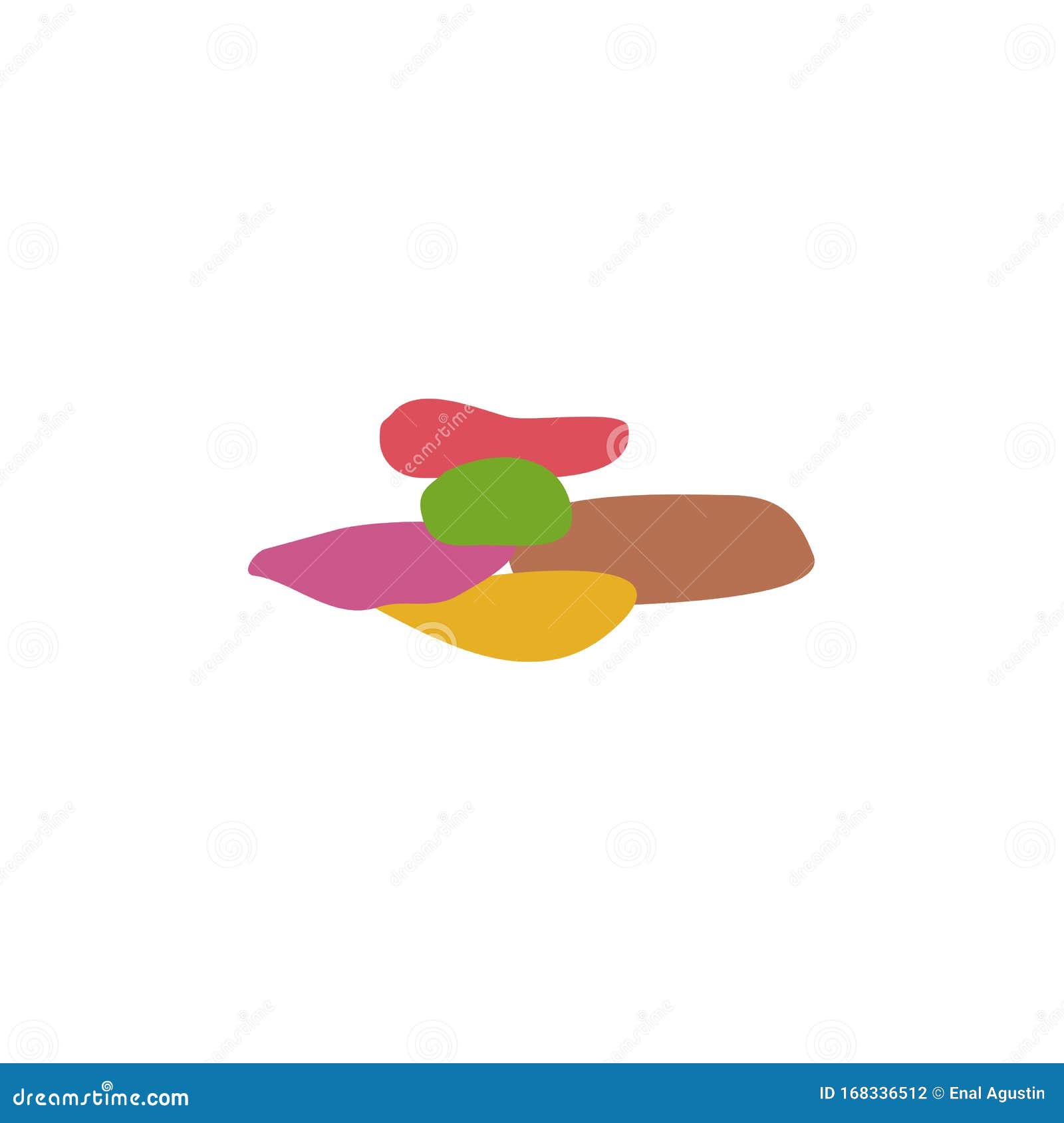 Pebbles Icon Logo Design Vector Template Stock Vector - Illustration of ...