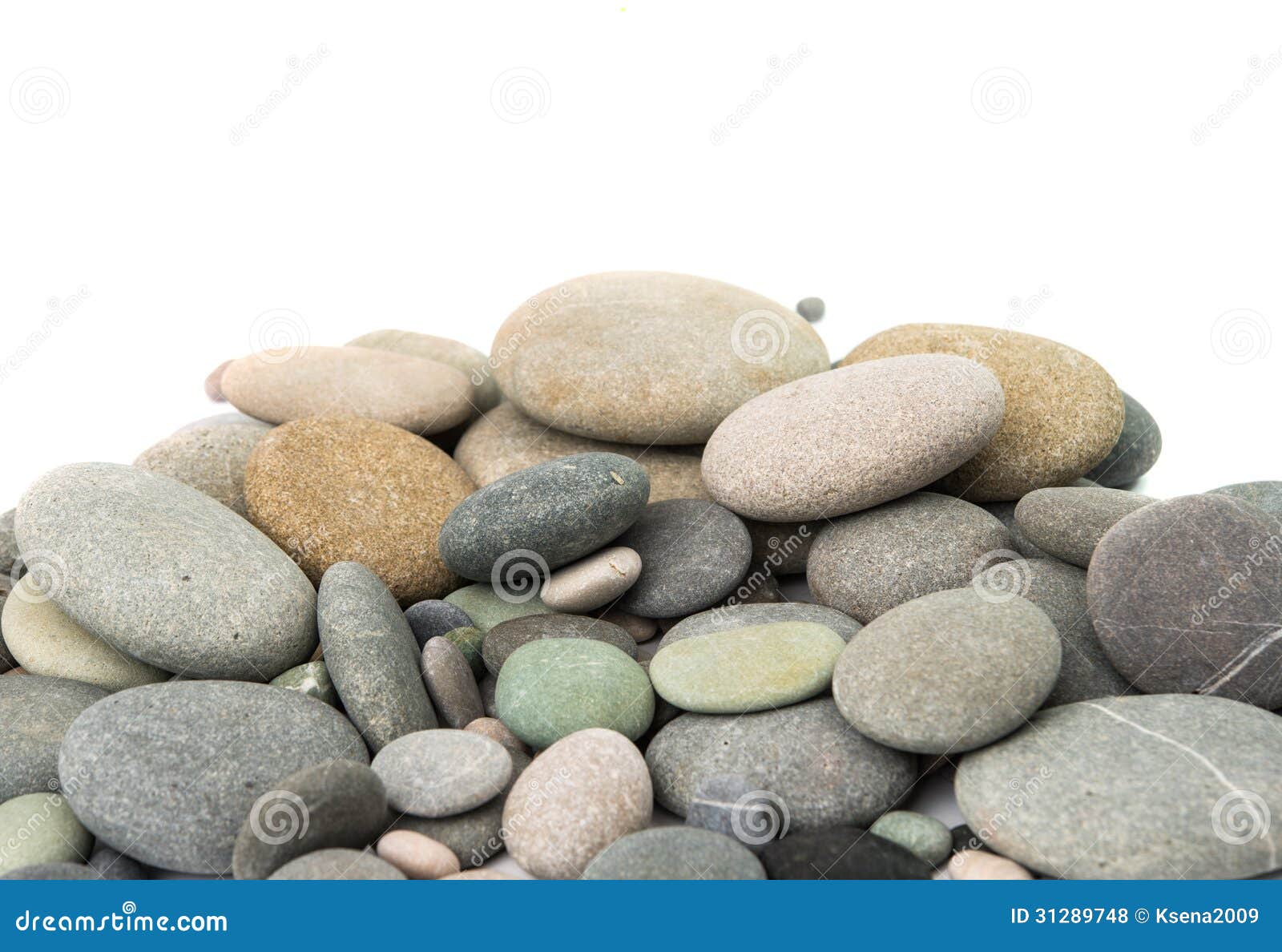 Pebbles isolated stock photo. Image of stone, abstract - 31289748