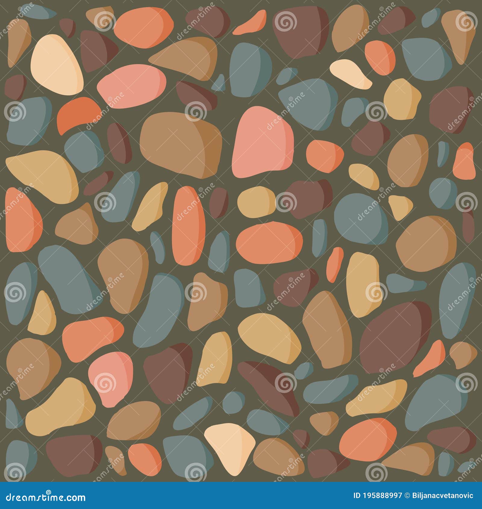 Pebbles, Label Vector Background Stock Vector - Illustration of frame ...