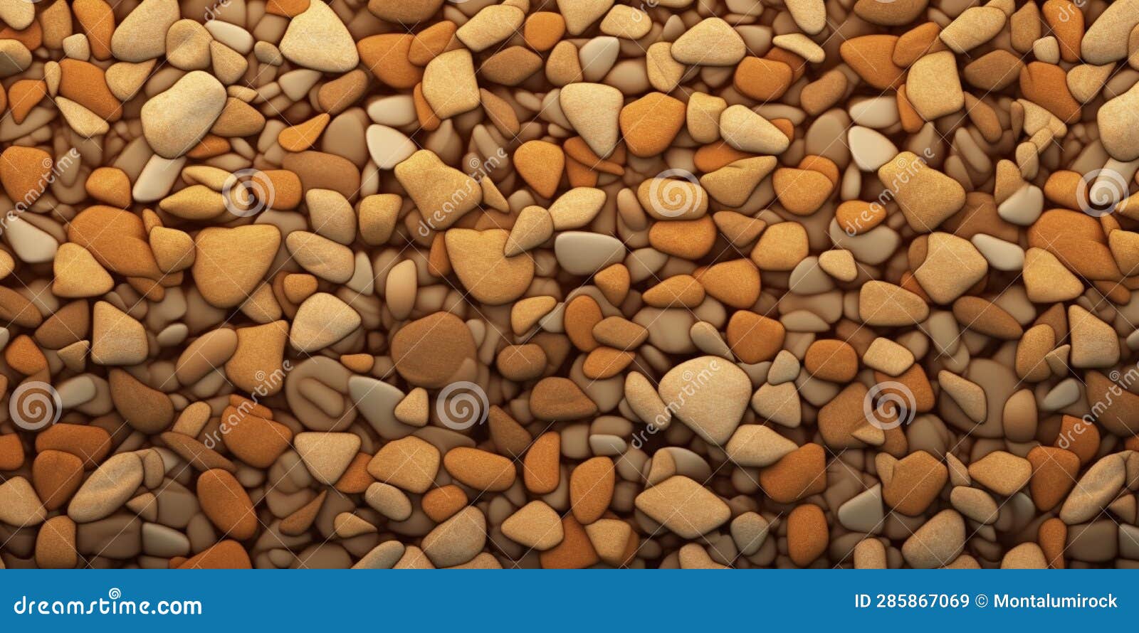 Pebbles Brown Rounded Small Stone Pattern Copy Space Background Stock ...