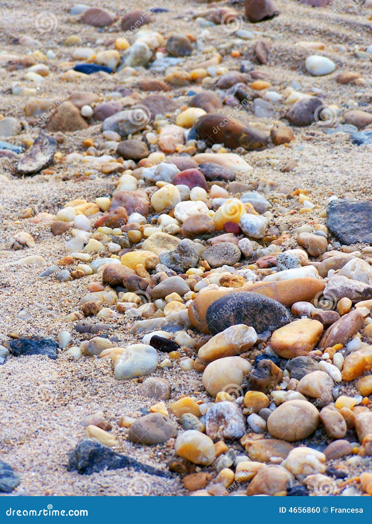 Pebbles in the sand stock photo. Image of erosion, nature - 4656860