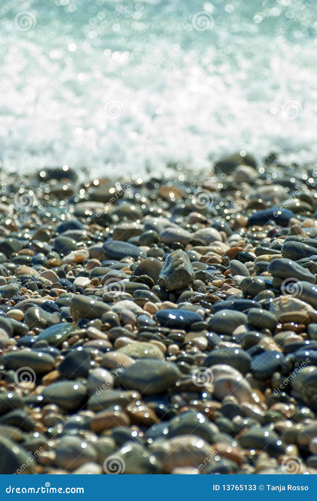 Pebbles and sea stock image. Image of pebbles, ocean - 13765133