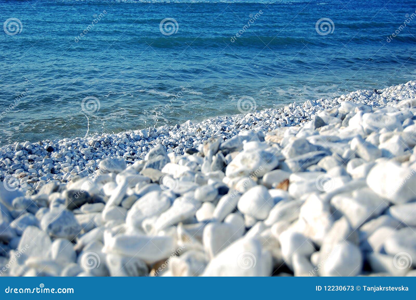 Pebbles sea beach stock image. Image of pebble, outdoors - 12230673
