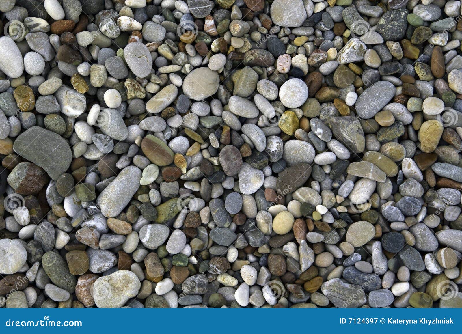 Pebbles on sea shore stock image. Image of granite, geology - 7124397