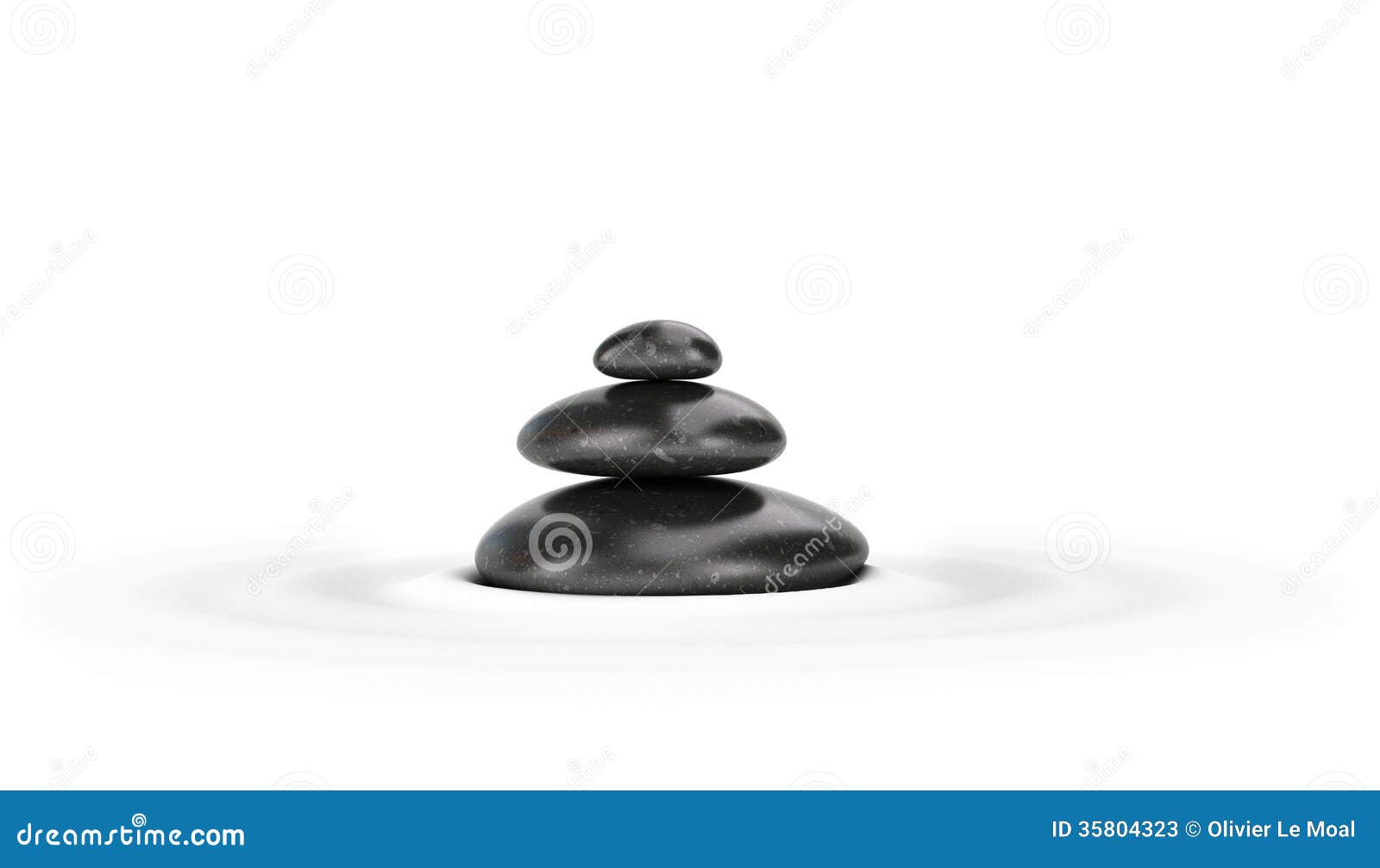 Pebbles Stack with Ripples stock illustration. Illustration of abstract ...