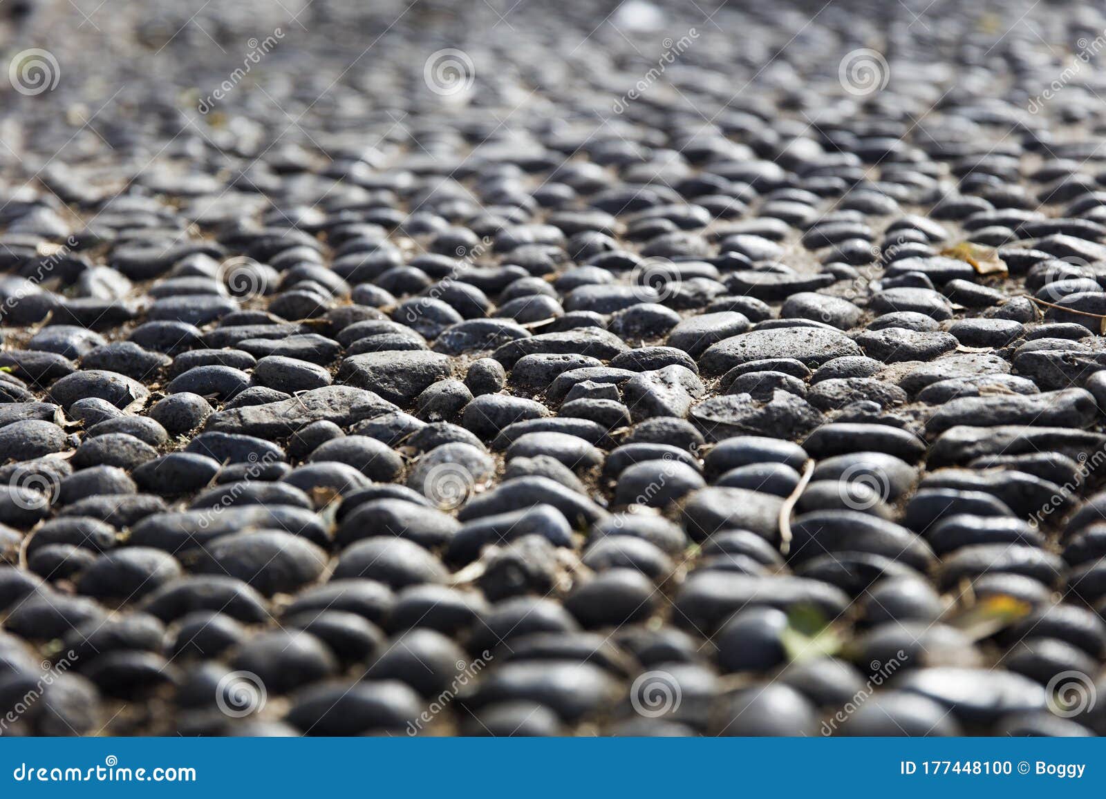 Pebbles Stone Road Backdrop Stock Photo - Image of paved, rough: 177448100