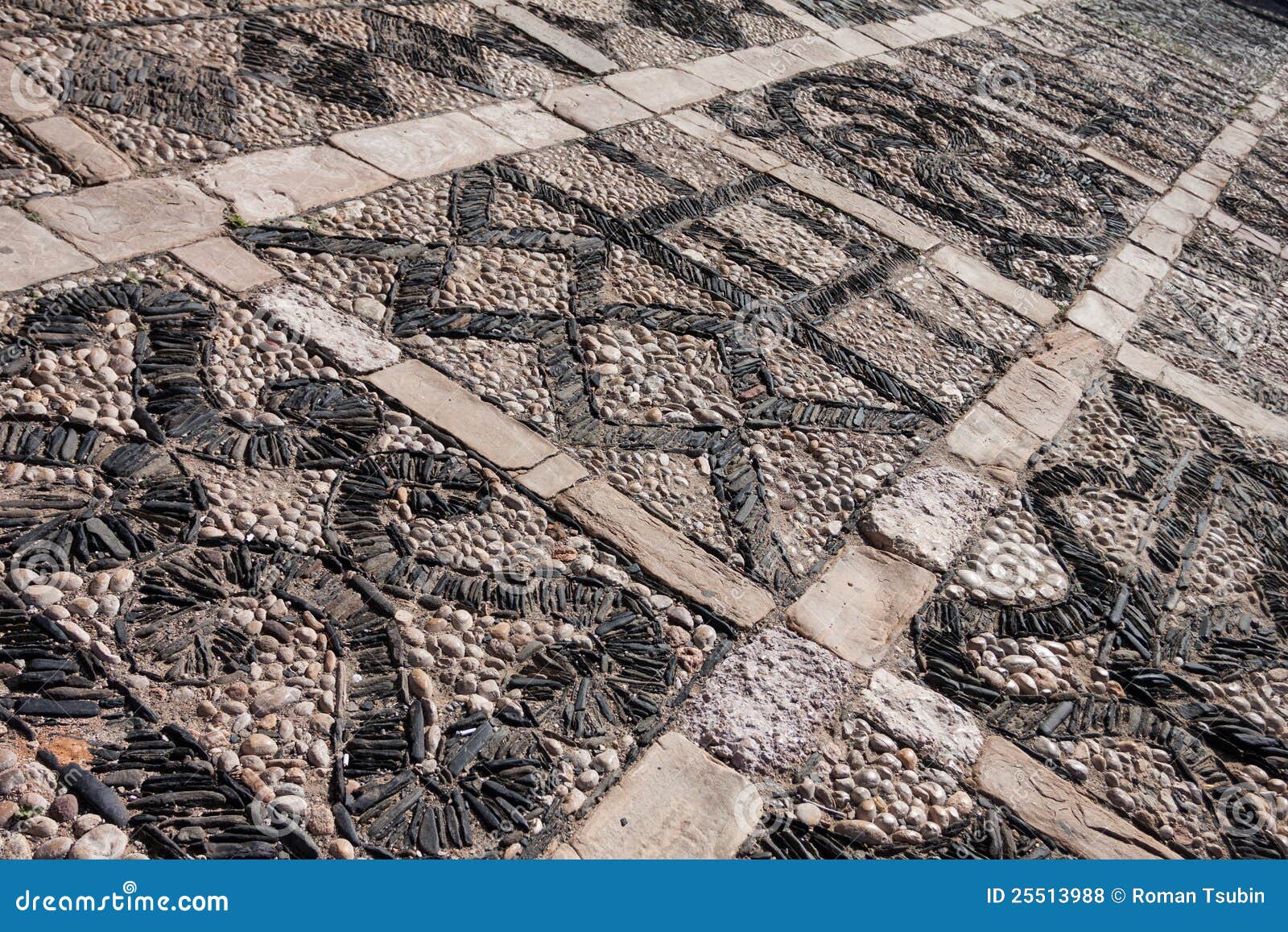 Pebbles Stone Square Road Texture Stock Photo - Image of copyspace ...