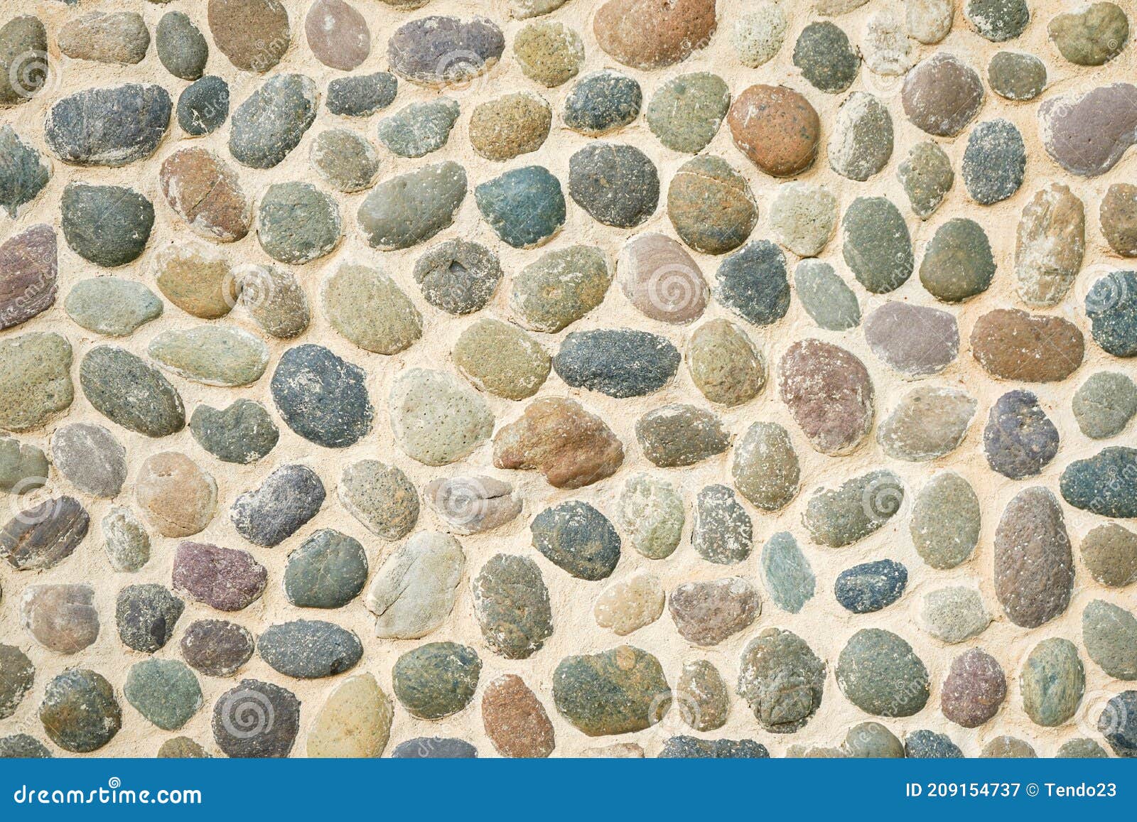Pebbles Stone Wall or Floor Background Stock Image - Image of gray ...