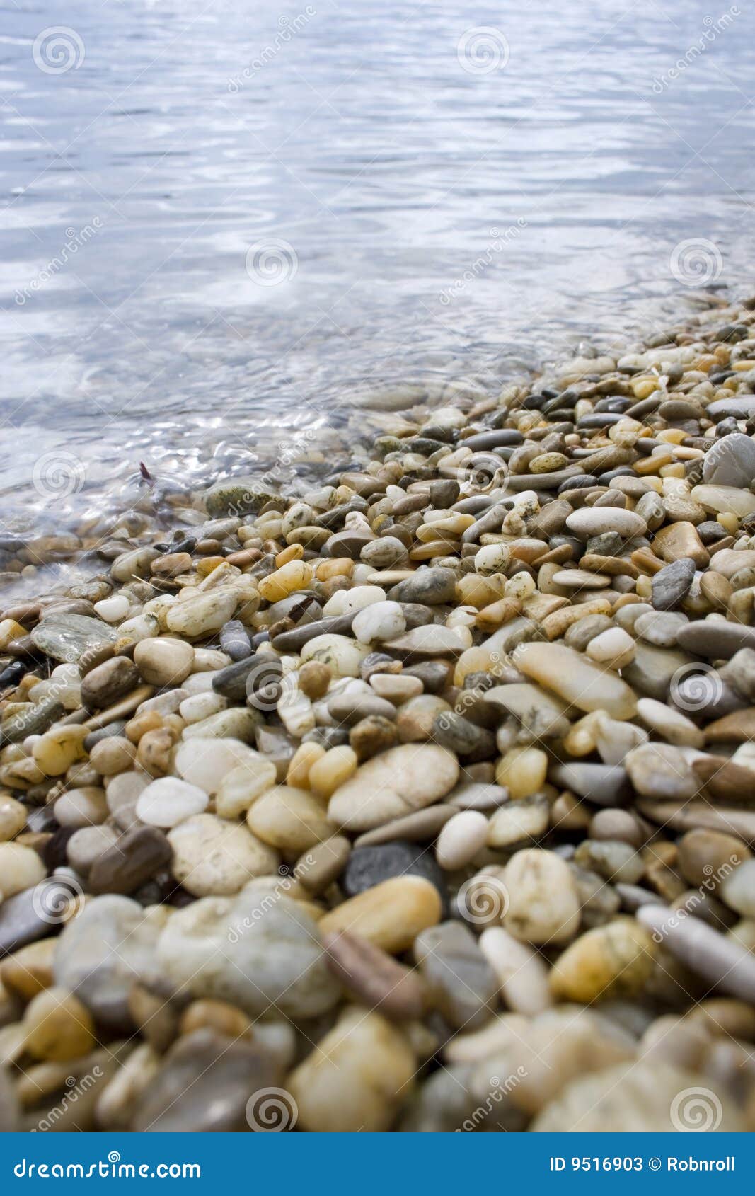 Pebbles and Stones at a Shore Stock Image - Image of group, garden: 9516903