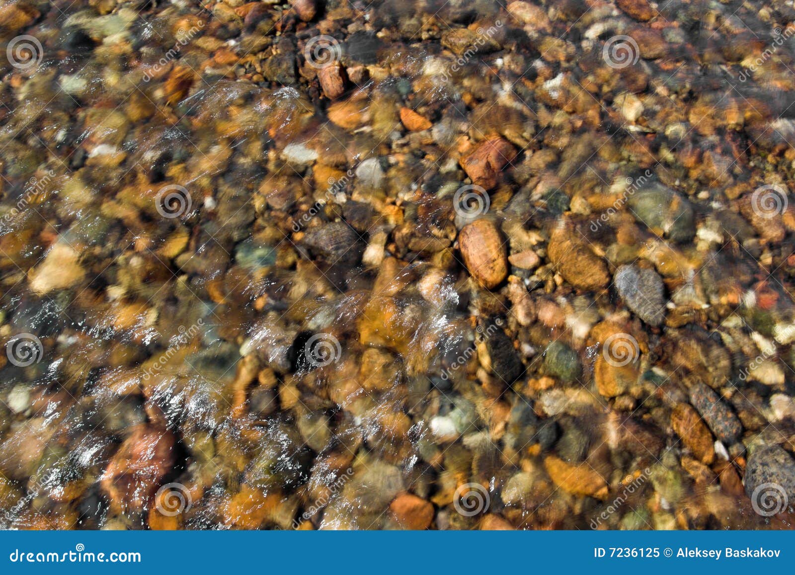 Pebbles in Stream stock image. Image of blur, gravel, spring - 7236125
