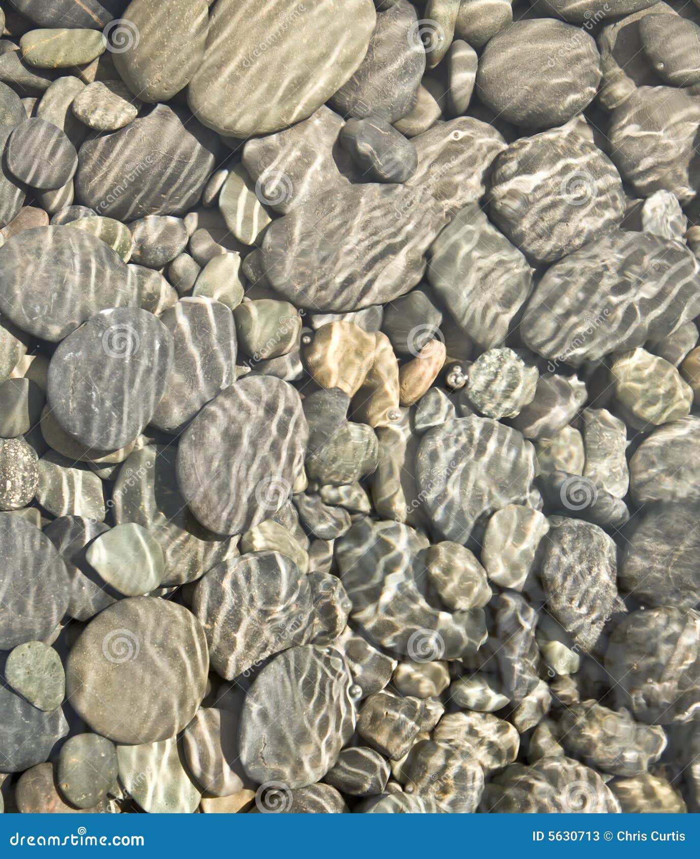 Pebbles in Stream Background/Texture Stock Image - Image of sphere ...
