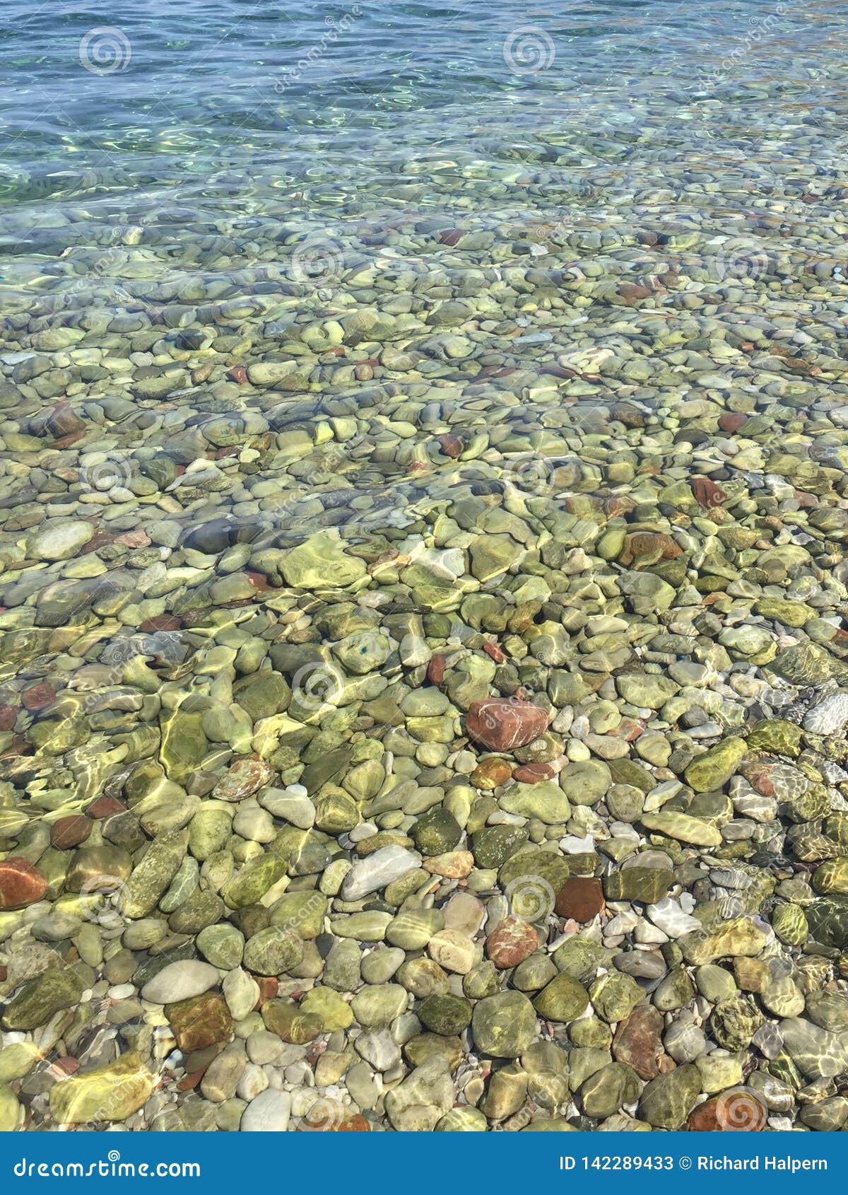 Pebbles and Rocks Under Water Stock Image - Image of clear, rocks ...