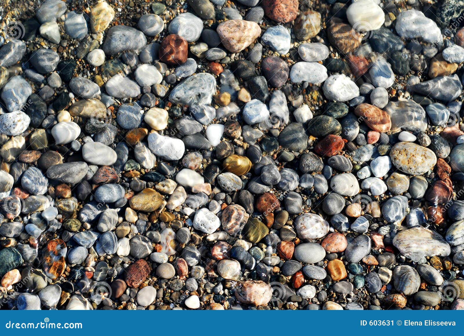 Pebbles under water stock image. Image of stream, ripples - 603631