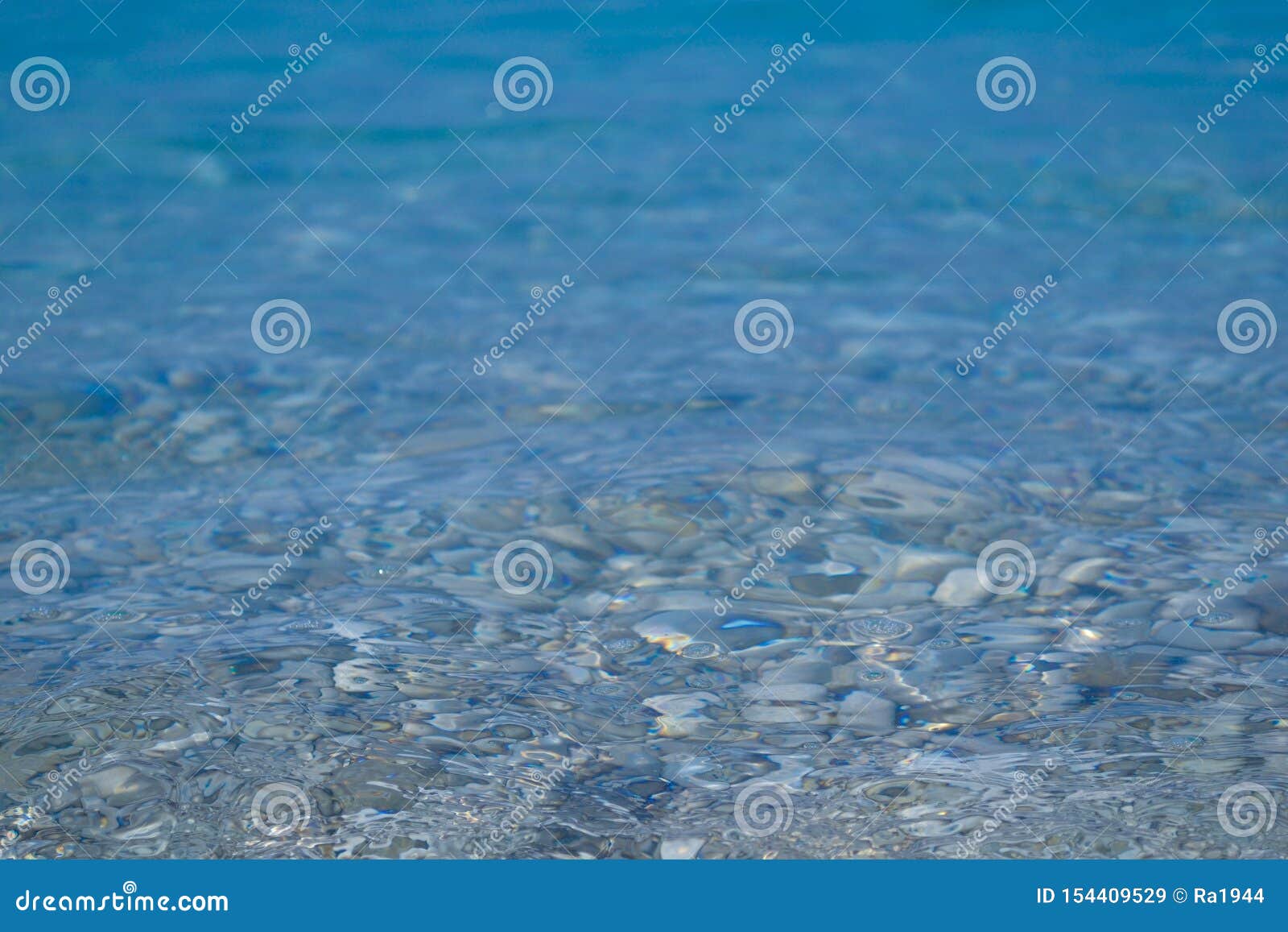 Pebbles Under Water. Marine Background. Pure Sea Water Stock Image ...