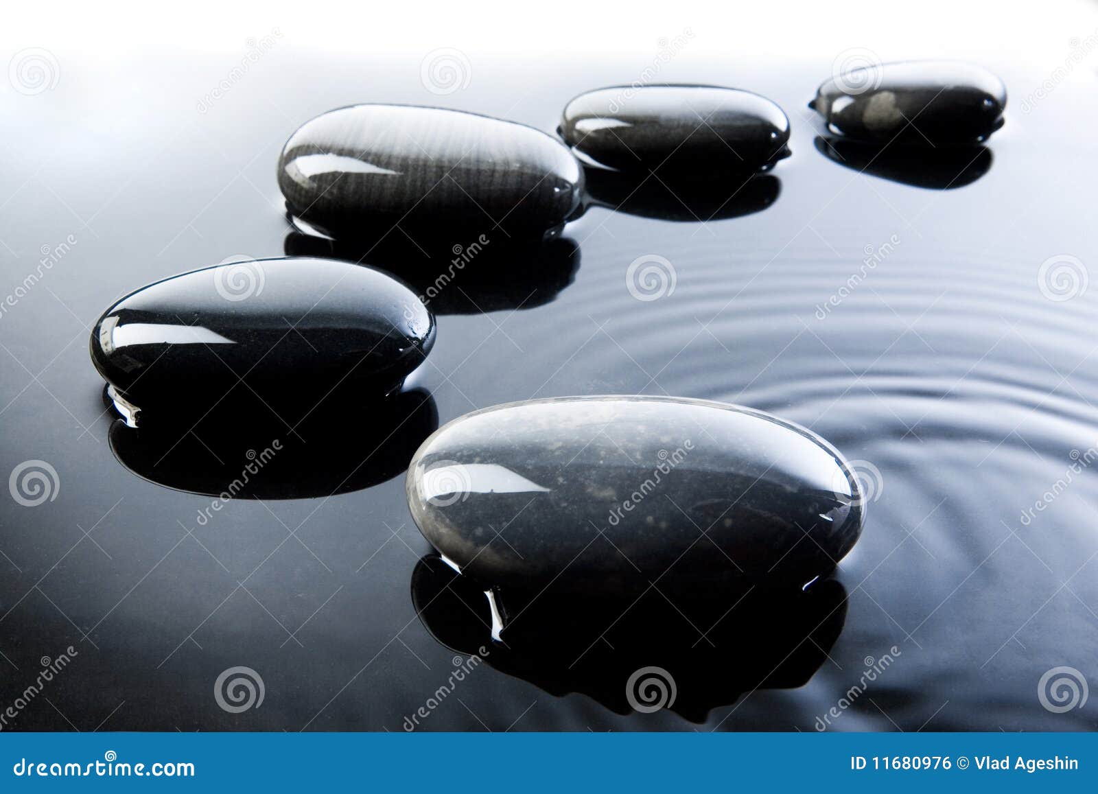 Pebbles in Water stock photo. Image of stepping, relaxation - 11680976