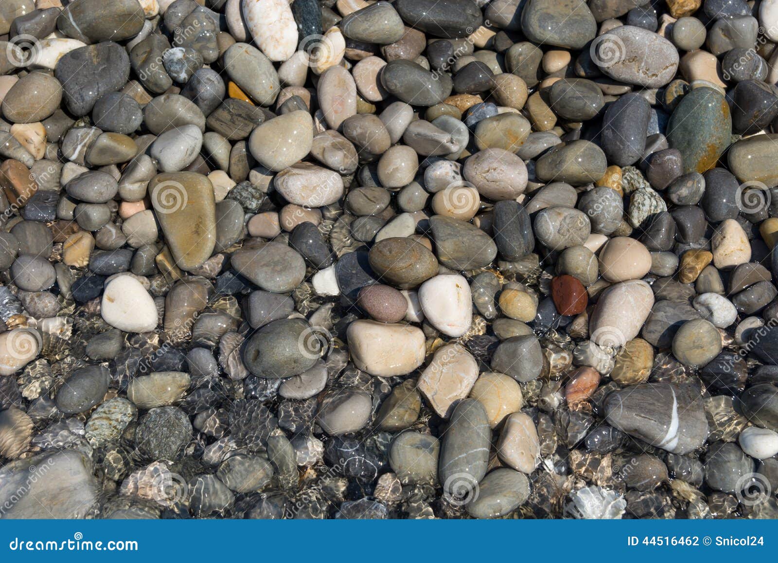 Pebbles And Water Background Stock Photography | CartoonDealer.com ...