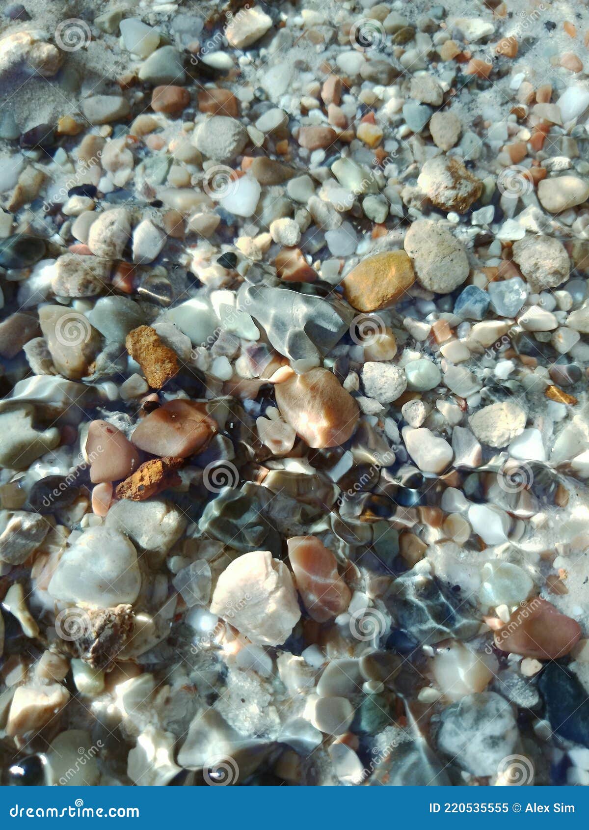 Pebbles in the Water Stream Editorial Image - Image of water, soil ...