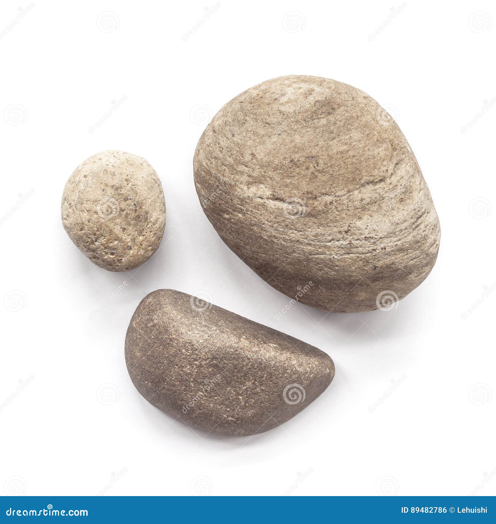 Pebbles on a White Background Stock Photo - Image of curve, geology ...